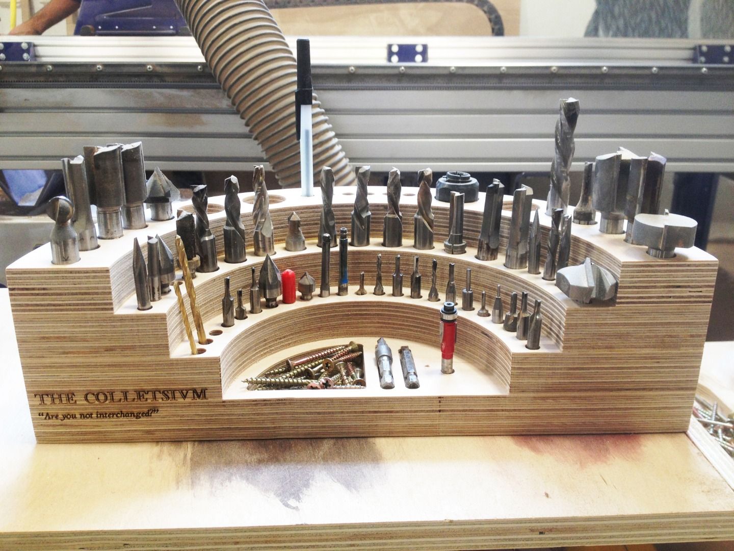 ShopBot: the Colletsium! a Router Bit Holder : 6 Steps (with Pictures ...