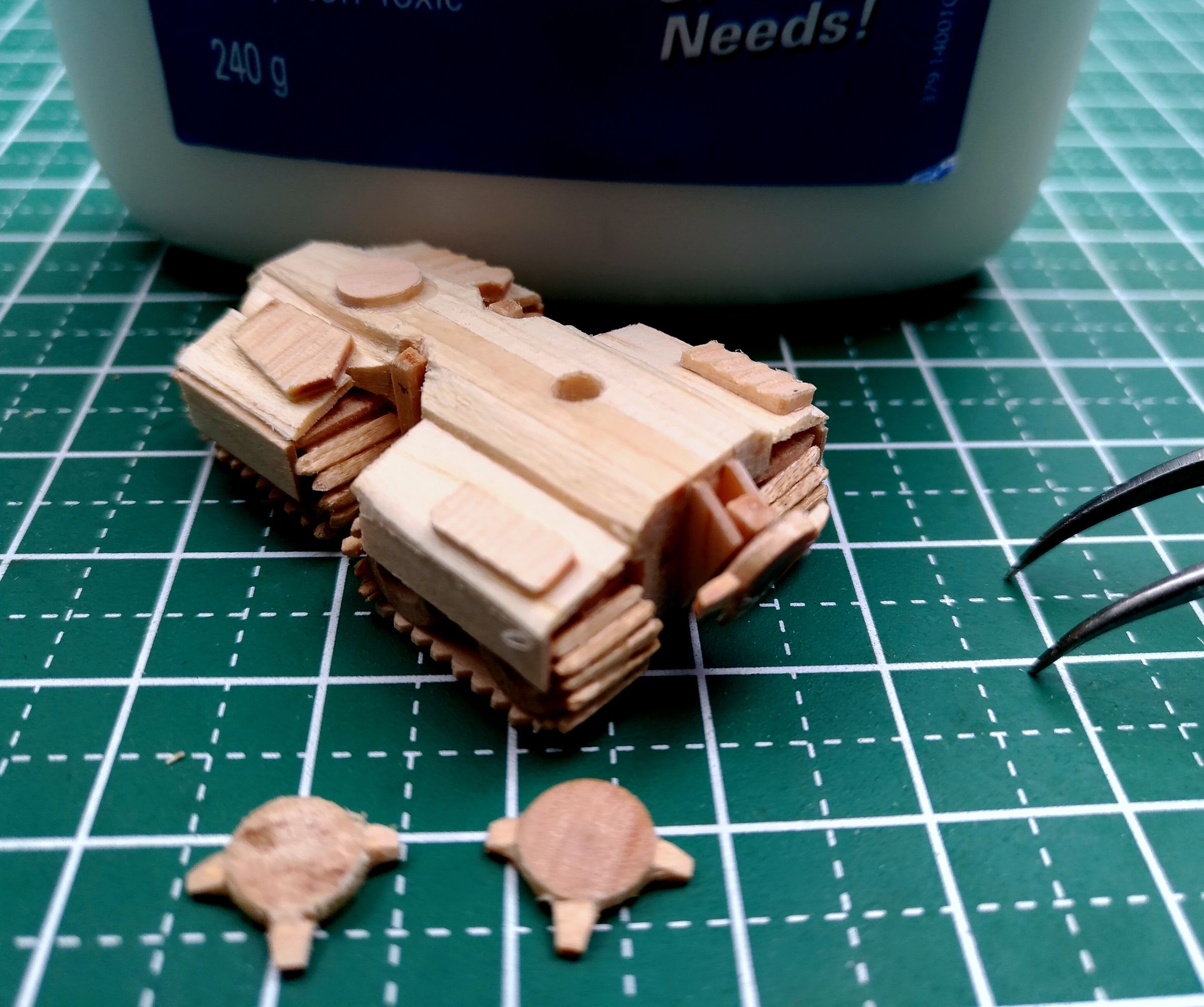 Starcraft 1 Terran Siege Tank Mini Popsicle Stick Model : 5 Steps (with ...