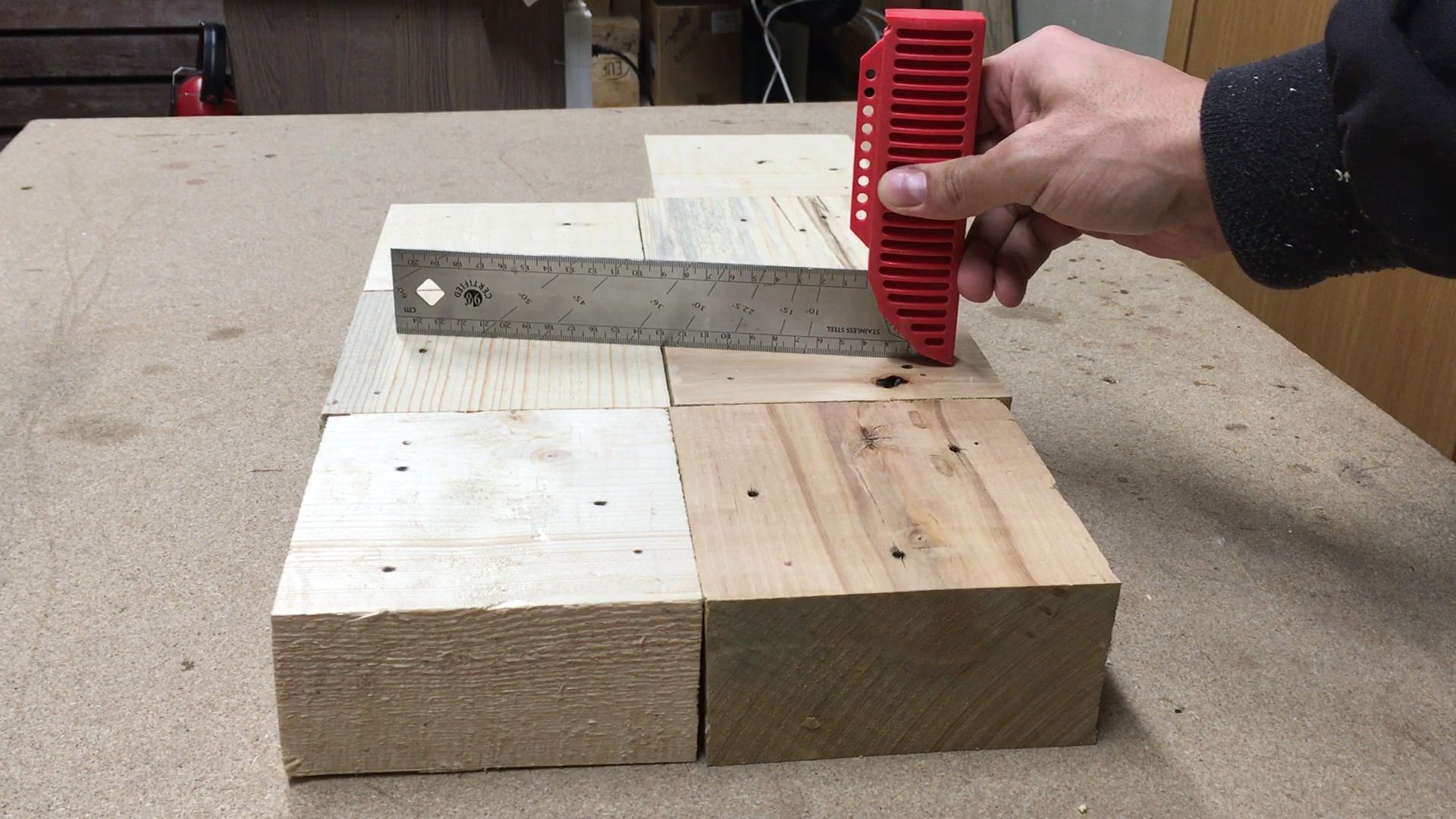 Colored LED Lamp From Pallet Wood Blocks : 10 Steps (with Pictures ...