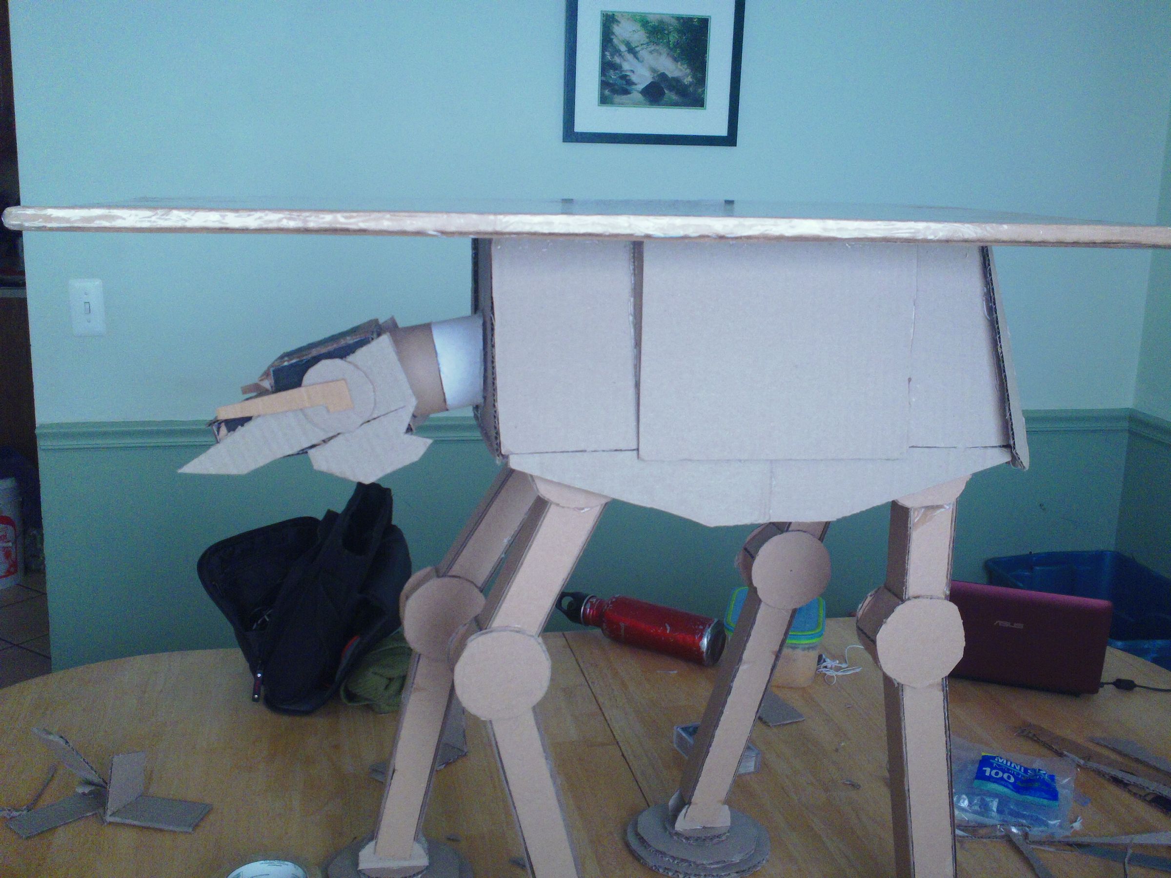 Cardboard AT-AT Walker Table : 9 Steps (with Pictures) - Instructables