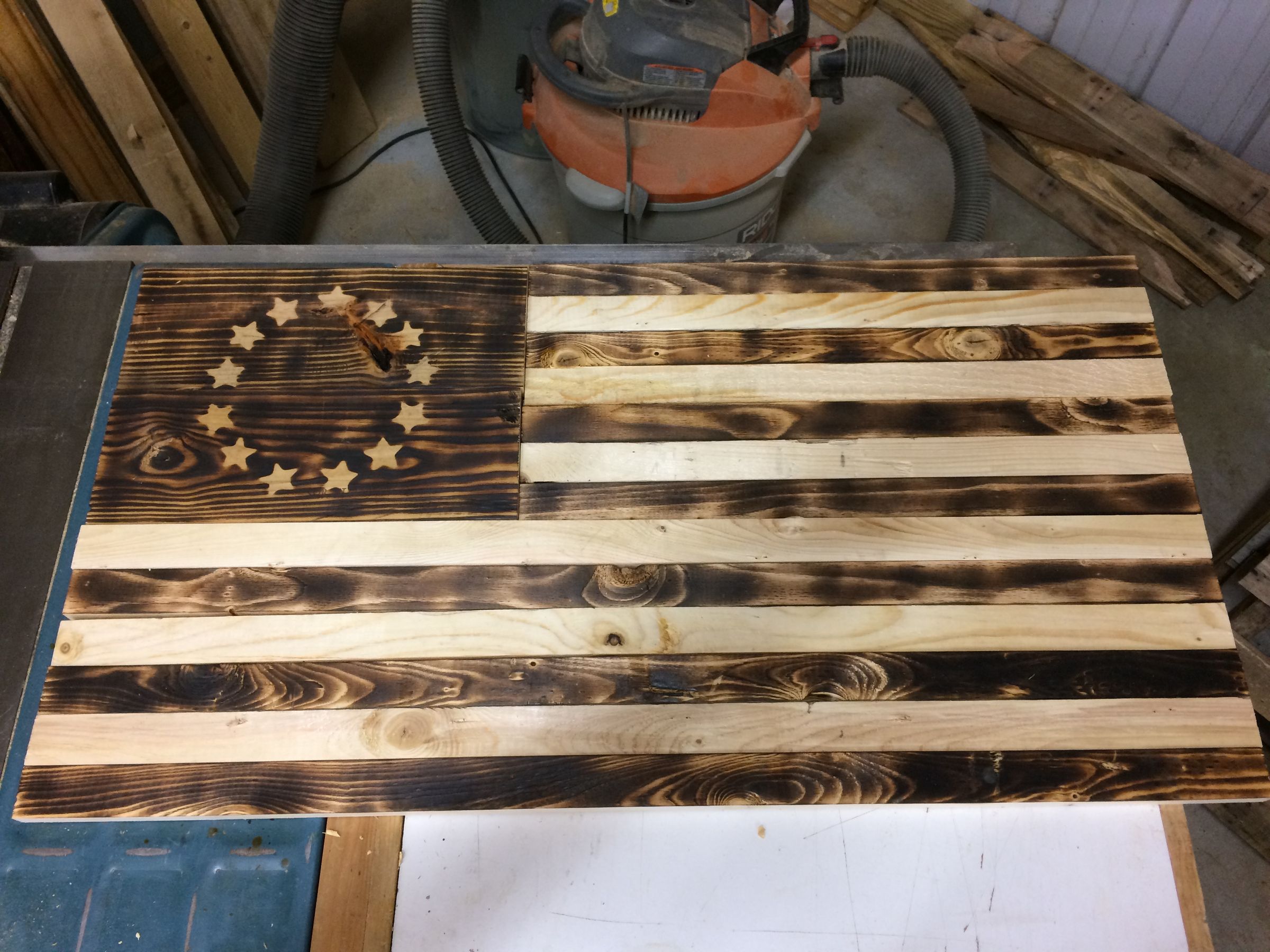 Pallet Wood American Flag (A.K.A. the Pyro Flag) : 15 Steps (with ...