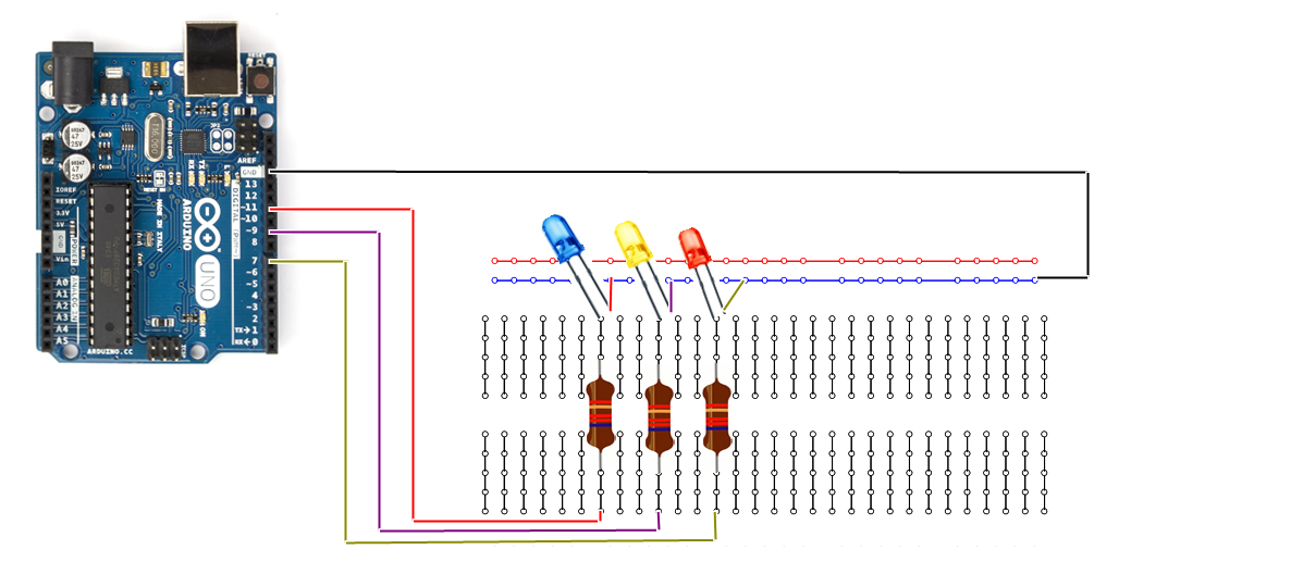 Simple Arduino LED Flag Flasher : 4 Steps (with Pictures) - Instructables
