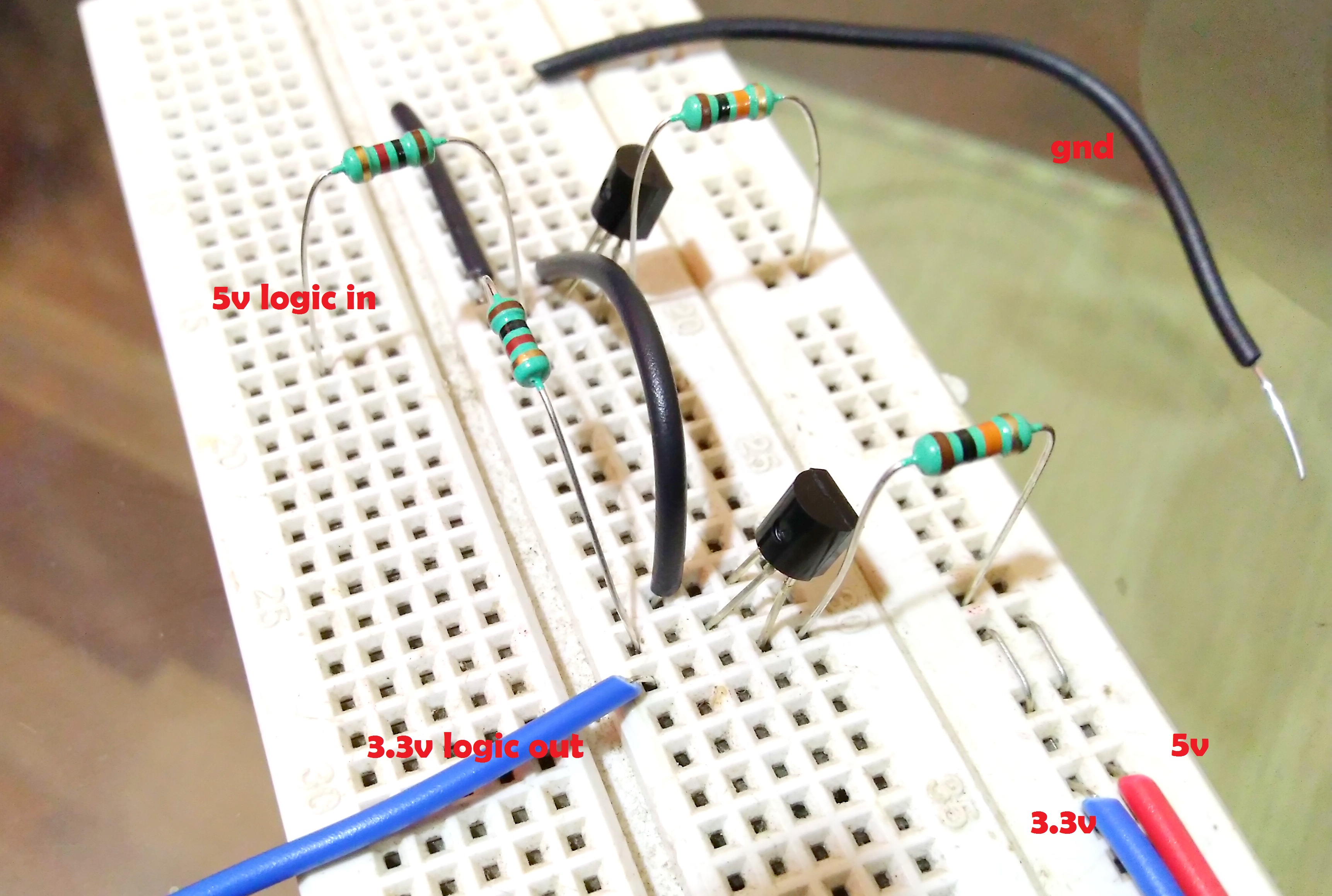DIY 5v to 3.3v Logic Level Shifter : 3 Steps - Instructables