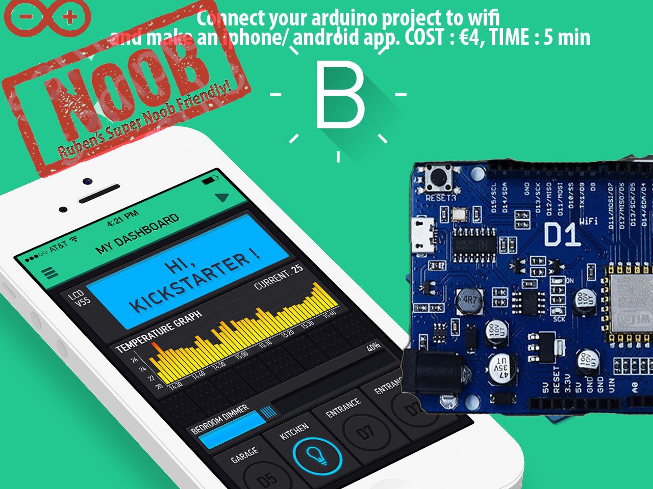 Control an Arduino Project Through a Customisable Android / Iphone App ...