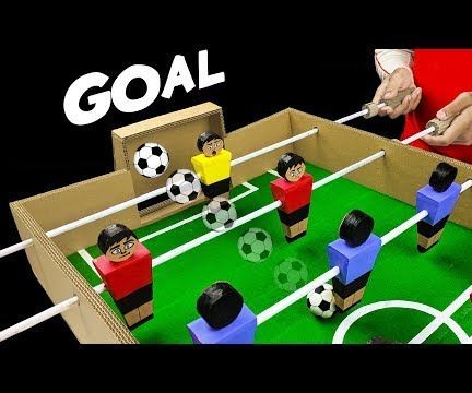 How to Make FOOSBALL Table Board Game From Cardboard DIY at HOME : 16 ...