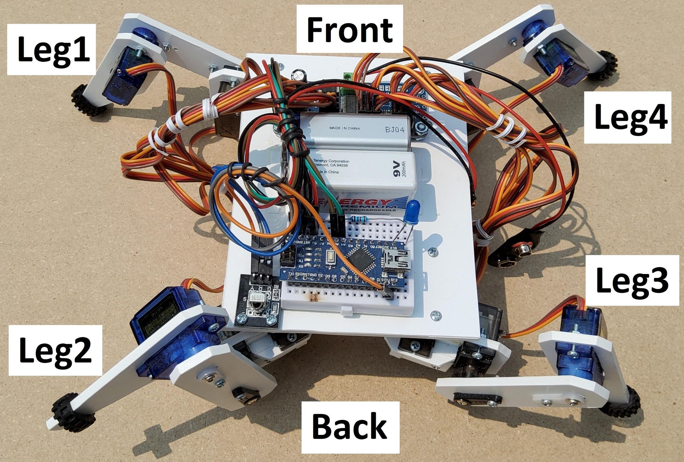 Arduino Quadruped Robot: Walks, Skims & Grips : 13 Steps (with Pictures ...