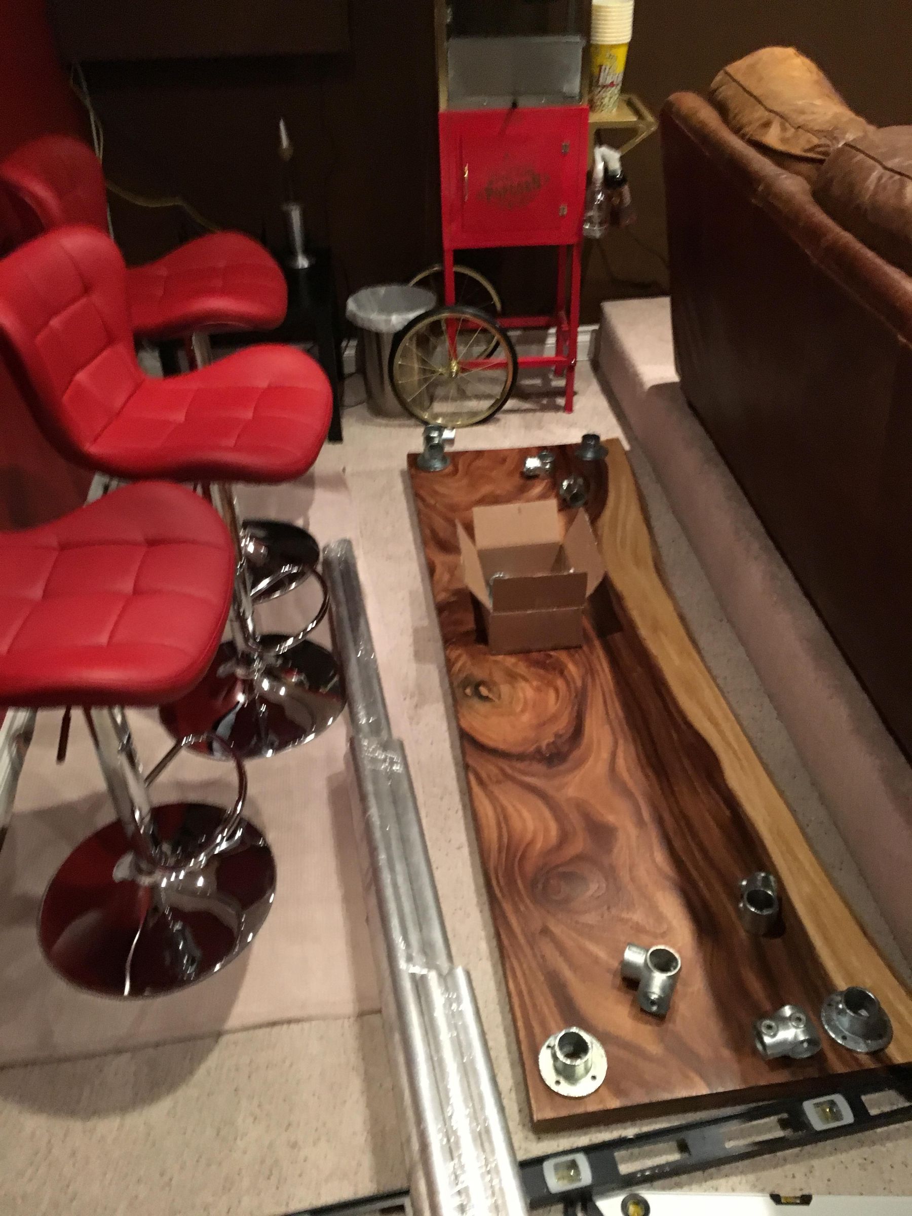 Build a Home Theatre Bar Height Table in an Afternoon : 3 Steps (with ...