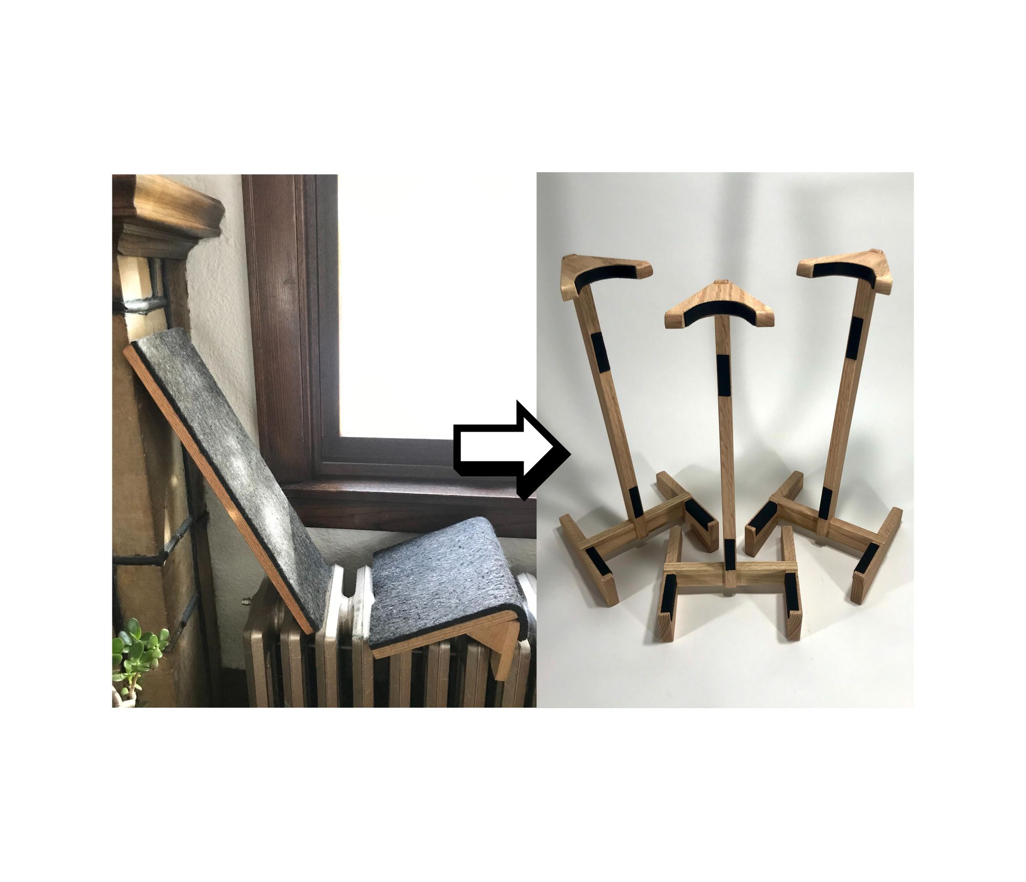 Upcycled Oak Chair Into Ukulele Stands : 14 Steps (with Pictures ...