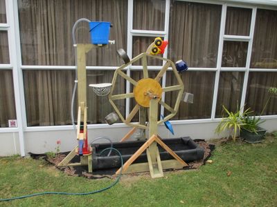 Free-standing Waterwheel With Upcycled Buckets : 14 Steps - Instructables