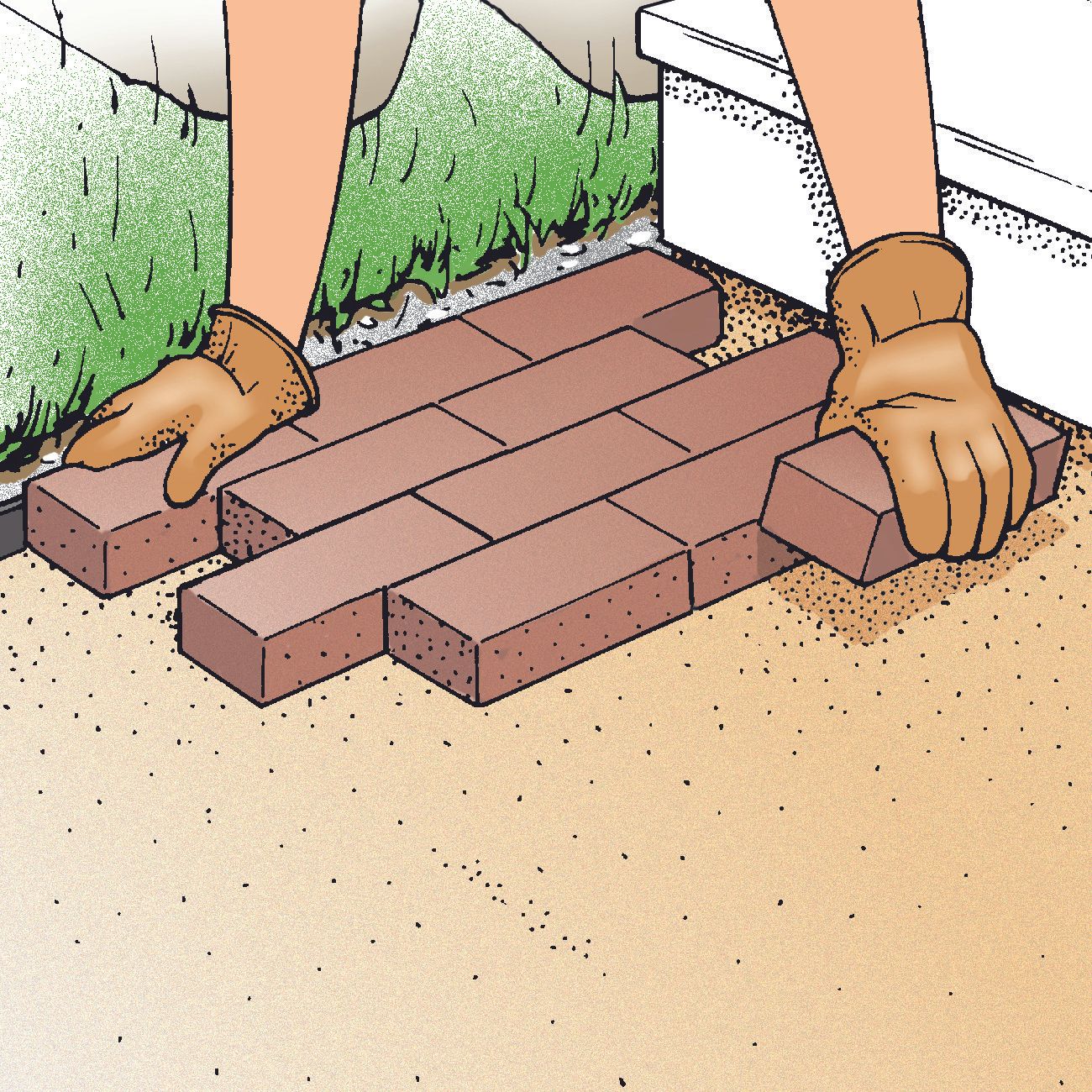 Build a Brick Walkway : 4 Steps - Instructables