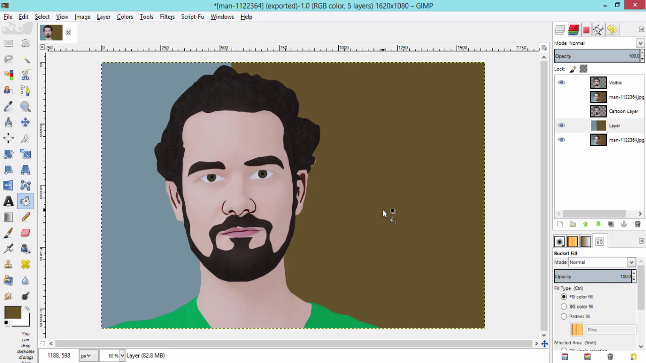 How to Cartoon Yourself | GIMP | Photoshop Alternative : 13 Steps ...