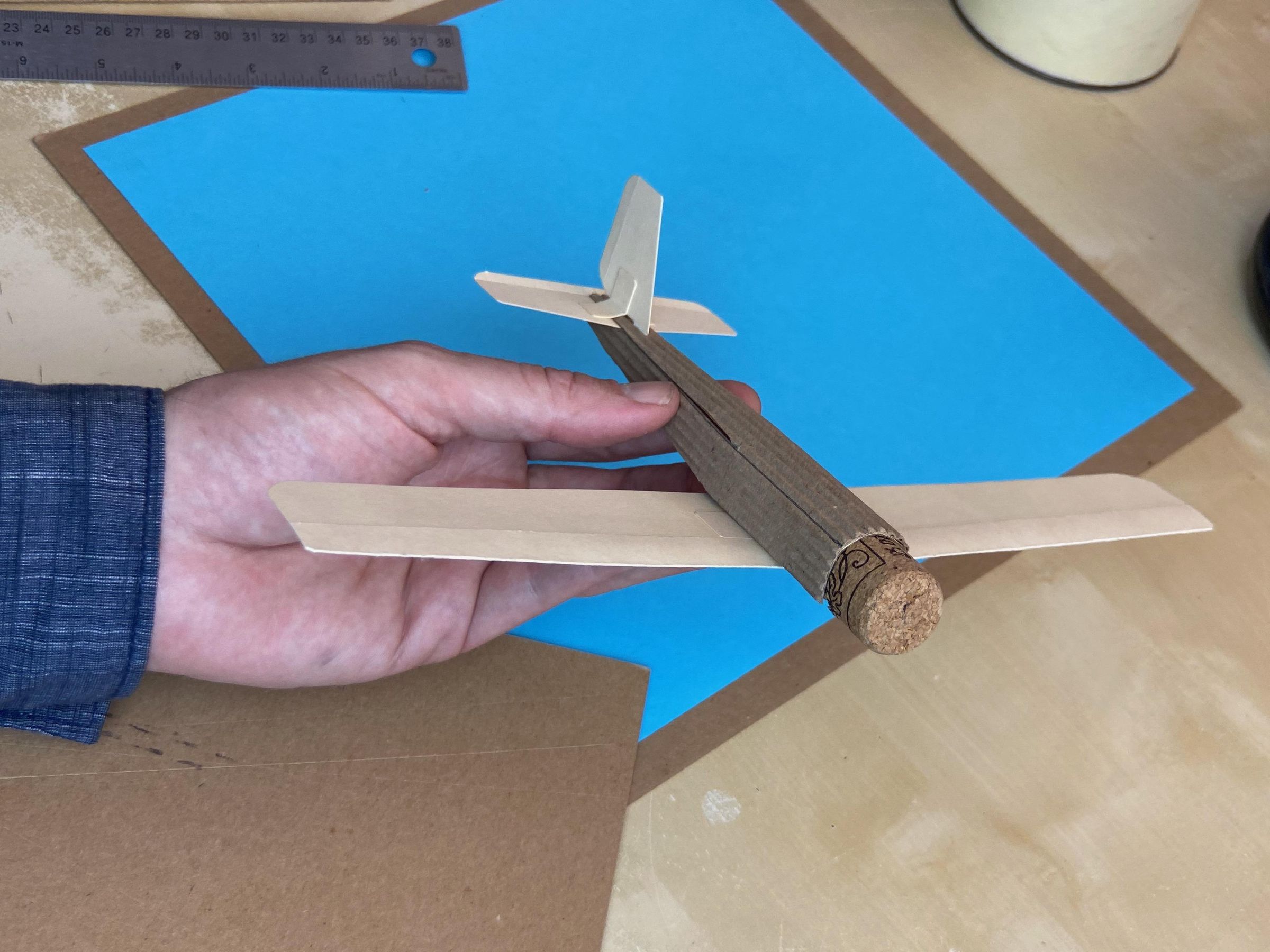 Cardboard Cruiser Card Stock Airplane : 8 Steps (with Pictures ...