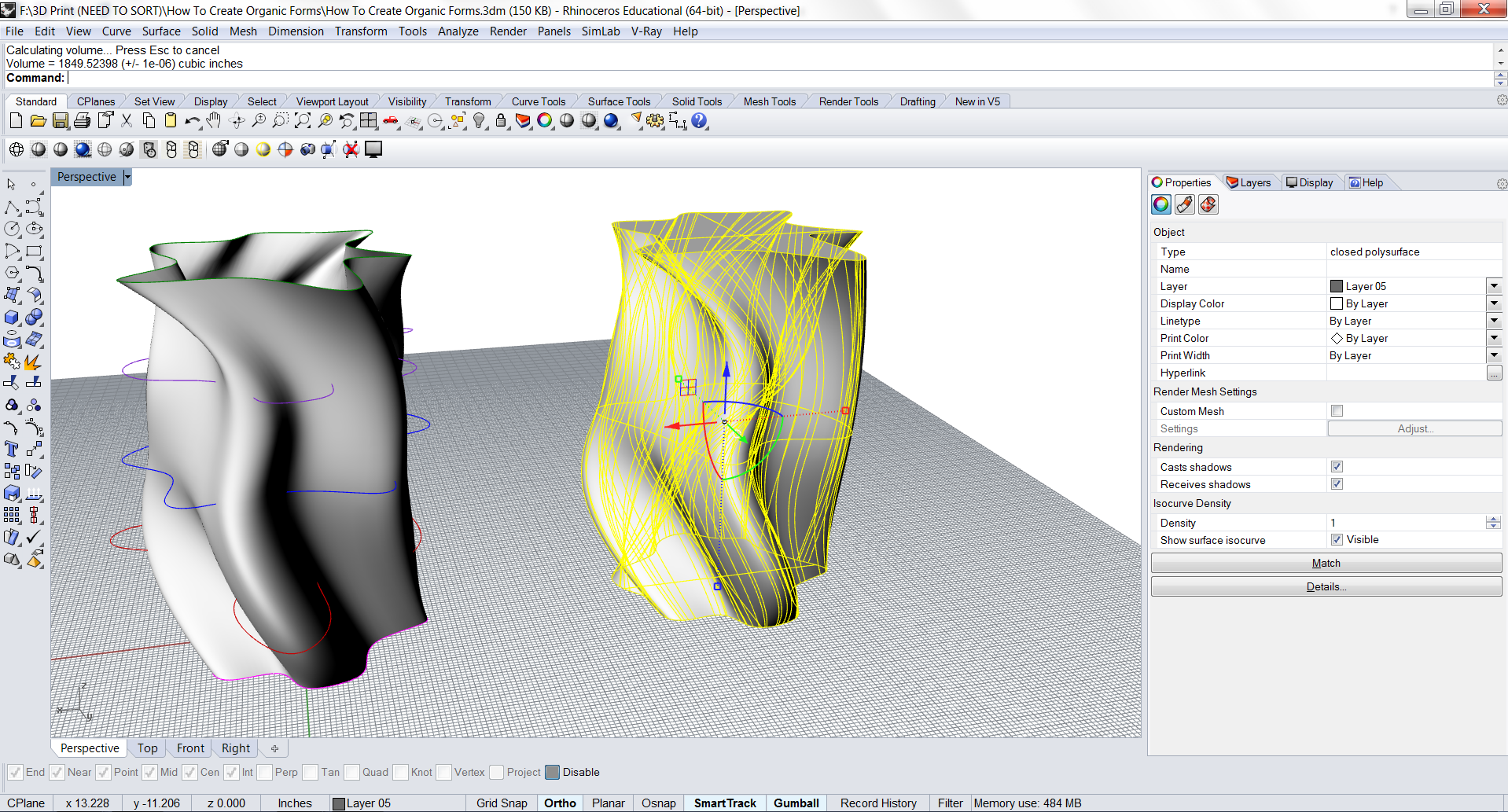 How to Create 3D Printed Organic Forms and Vases : 23 Steps (with ...