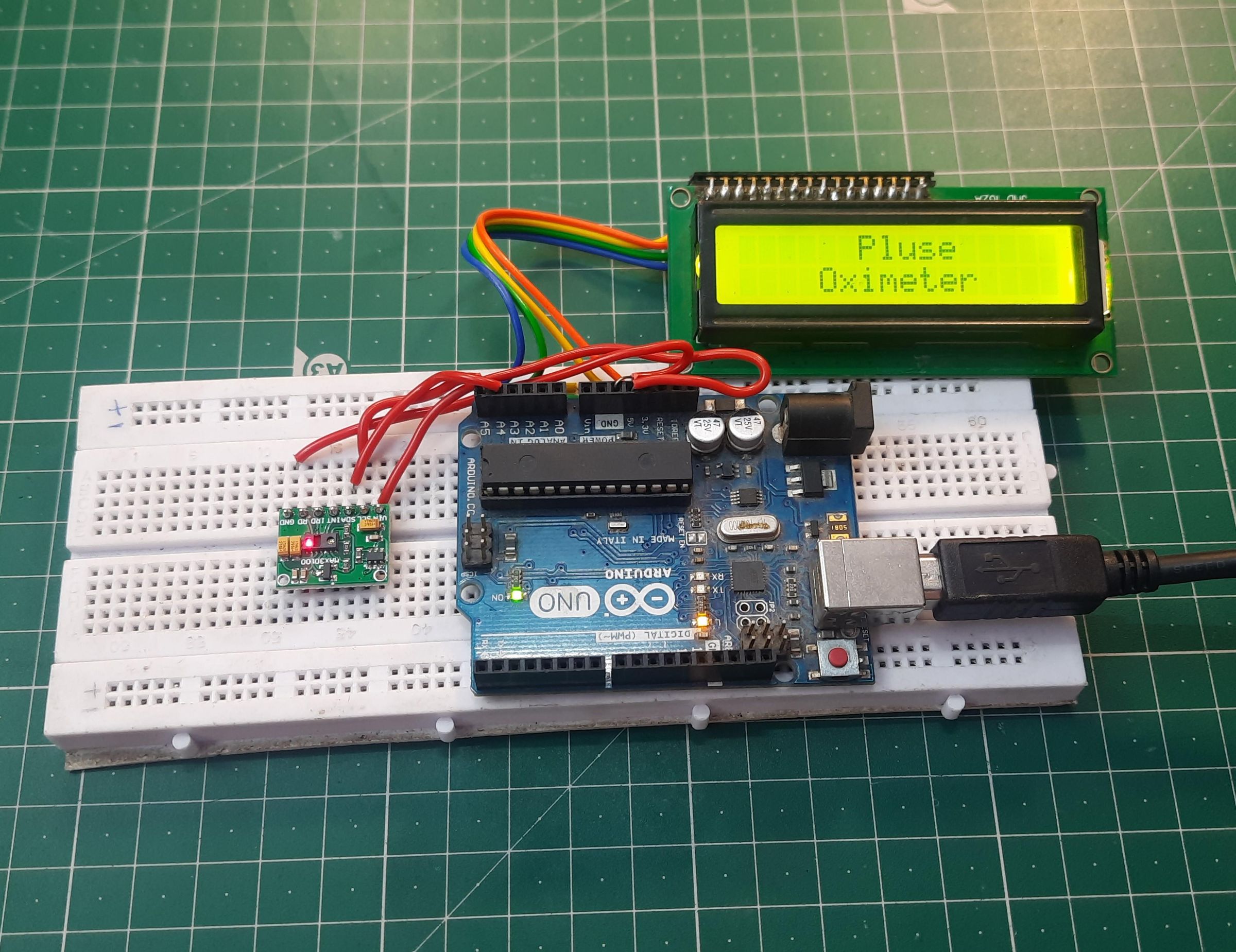 Arduino Based Pulse Oximeter Health Monitoring : 10 Steps (with ...