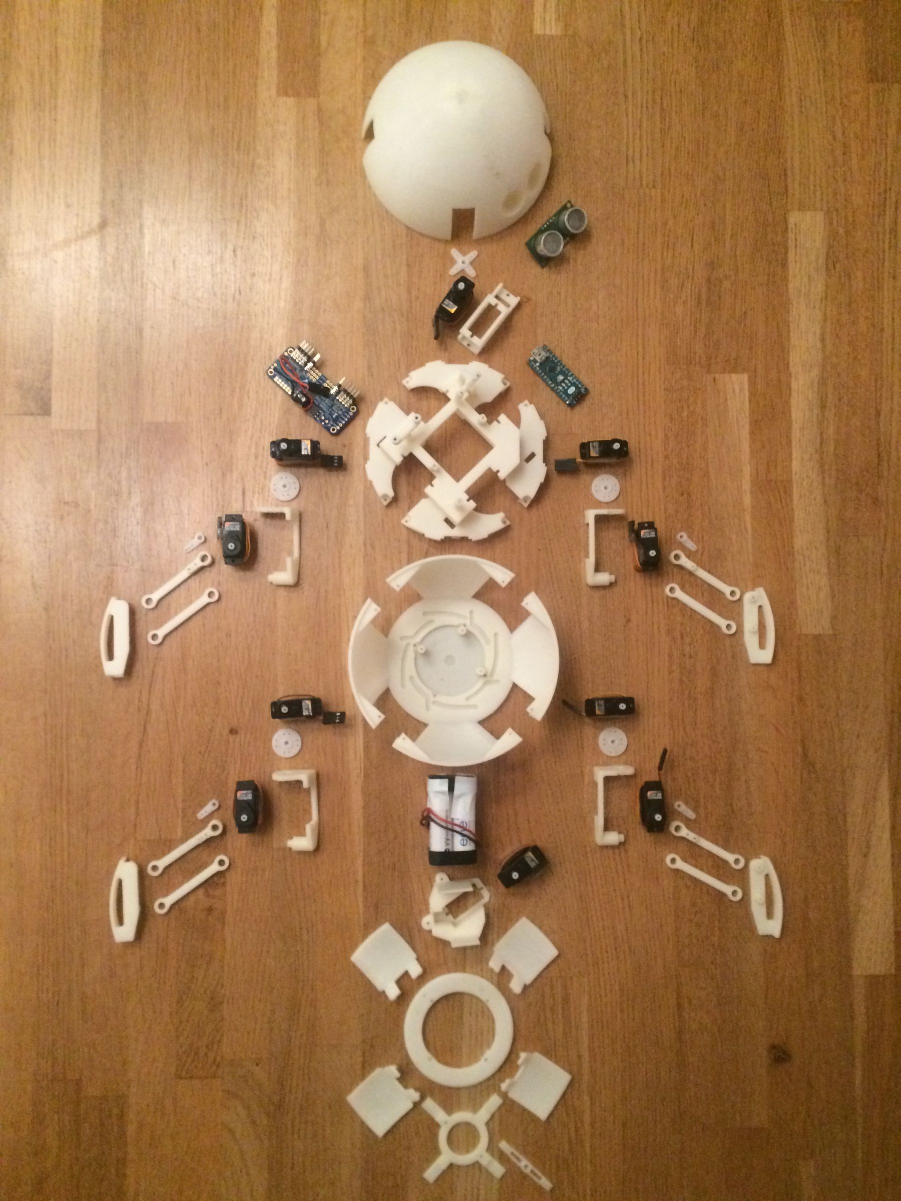 Spherical Quadruped Arduino Robot : 10 Steps (with Pictures ...