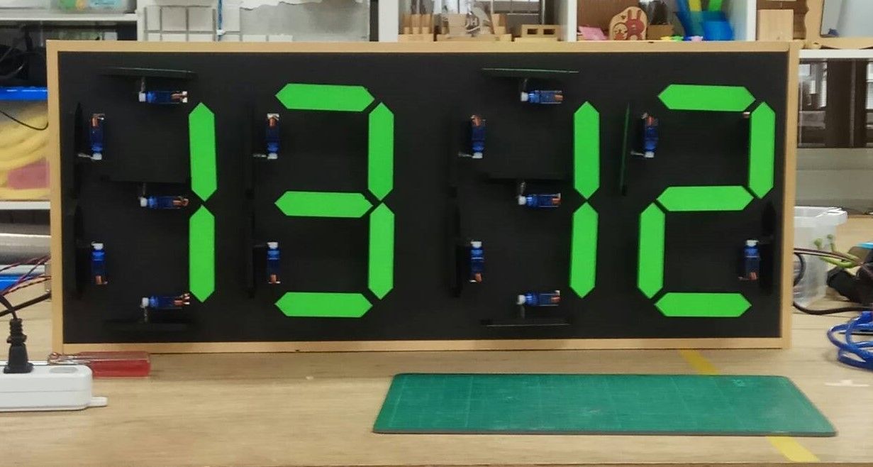 Mechanical Seven Segment Display Clock : 7 Steps (with Pictures ...