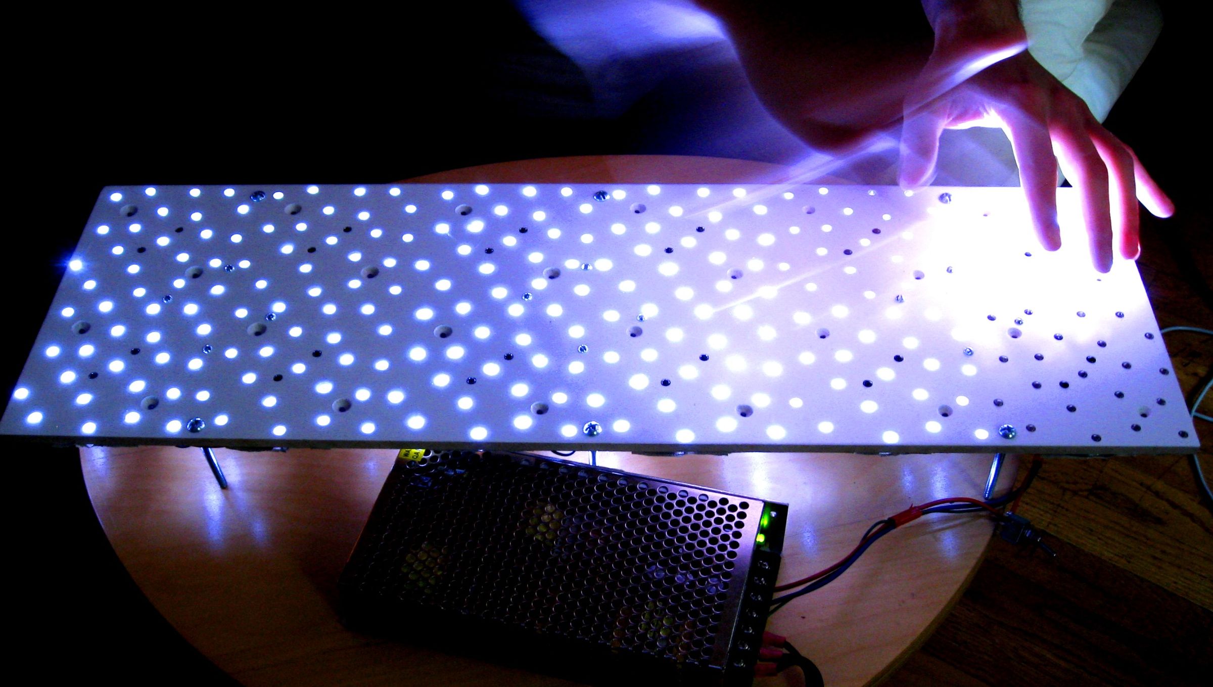 Infrared Proximity Sensing Coffee Table Module & Color Changing Glowing ...
