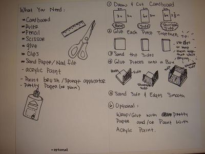 How to Make a Cardboard Box From Recycled Cardboard : 5 Steps ...