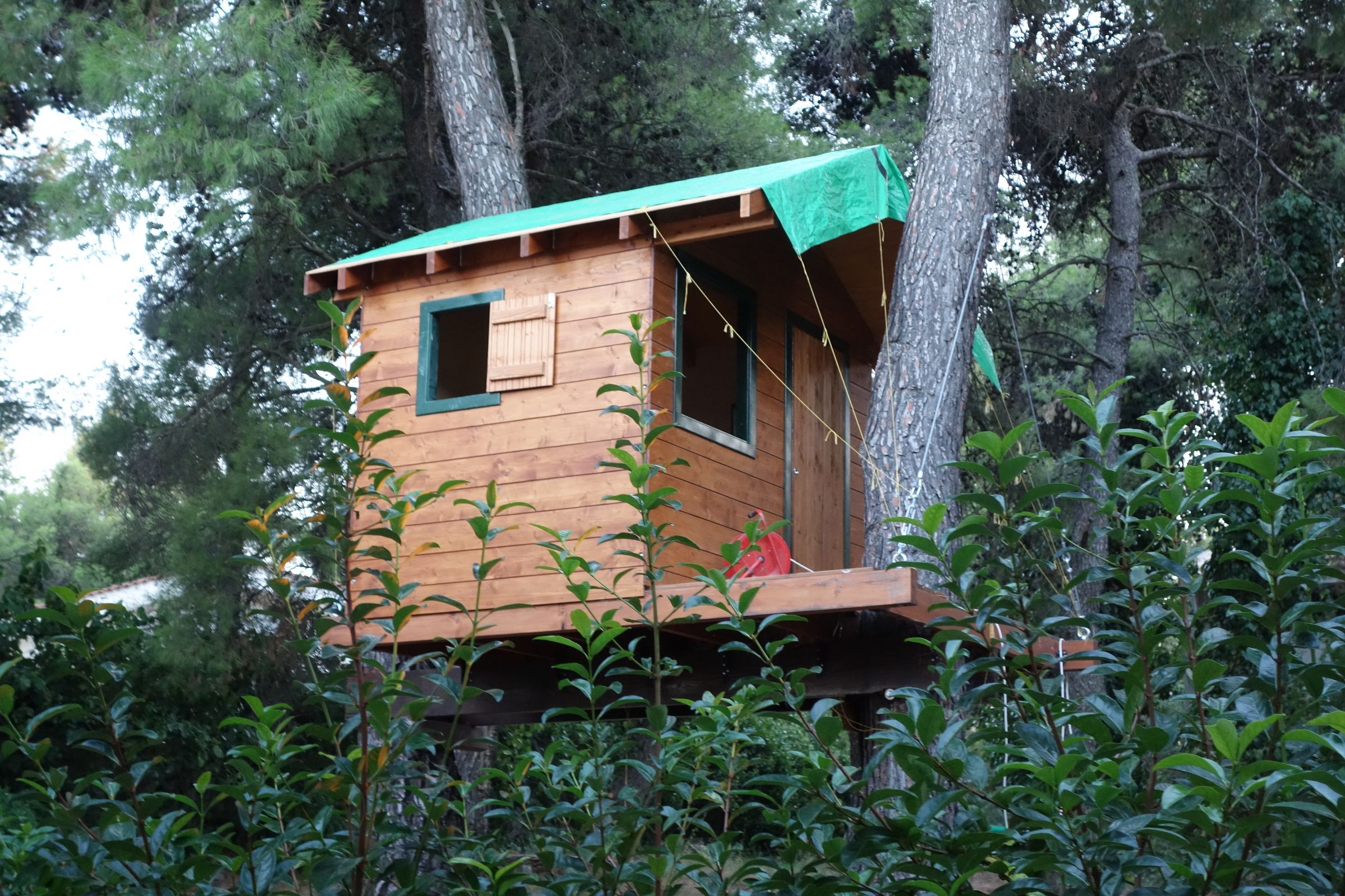 Treehouse on Two Trees : 22 Steps (with Pictures) - Instructables