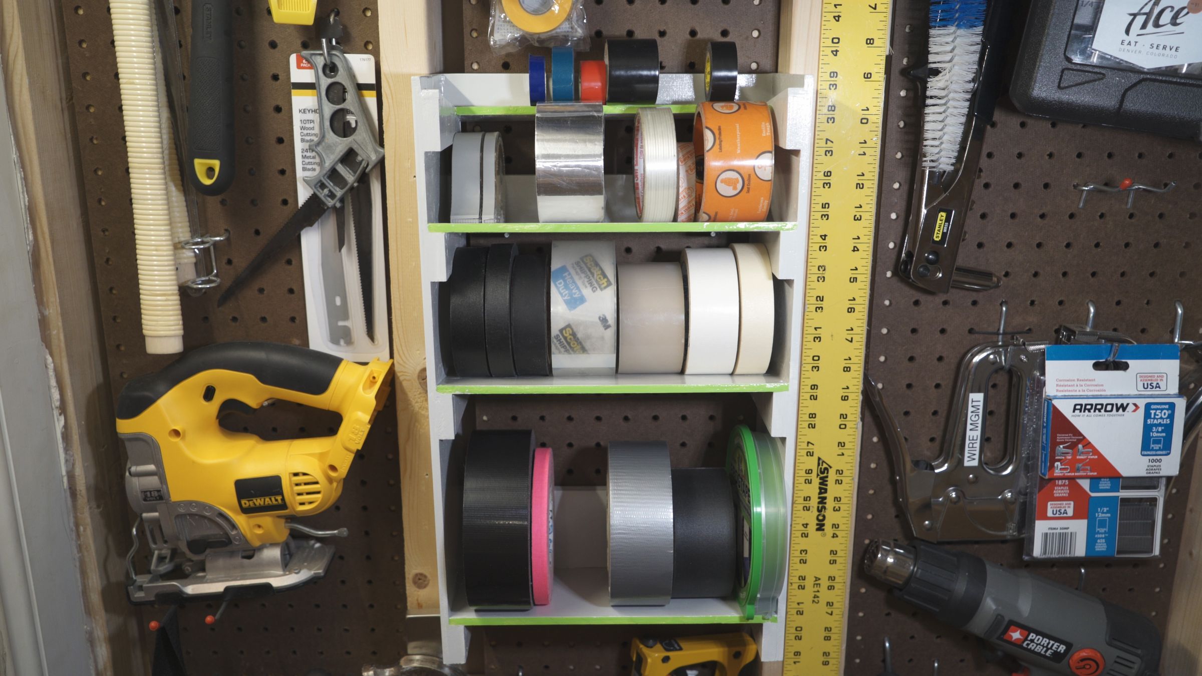 Super Simple Tape-Roll Storage Rack : 10 Steps (with Pictures ...