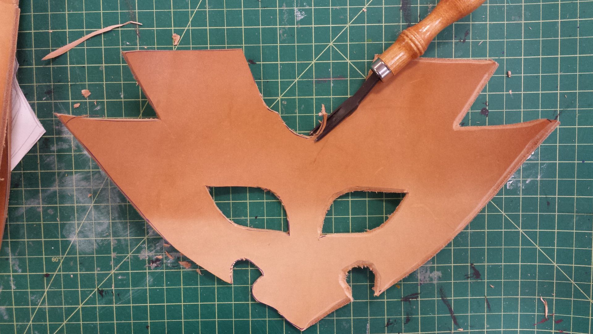 Leather Dragon Mask Part I - Design and Cutting : 8 Steps - Instructables