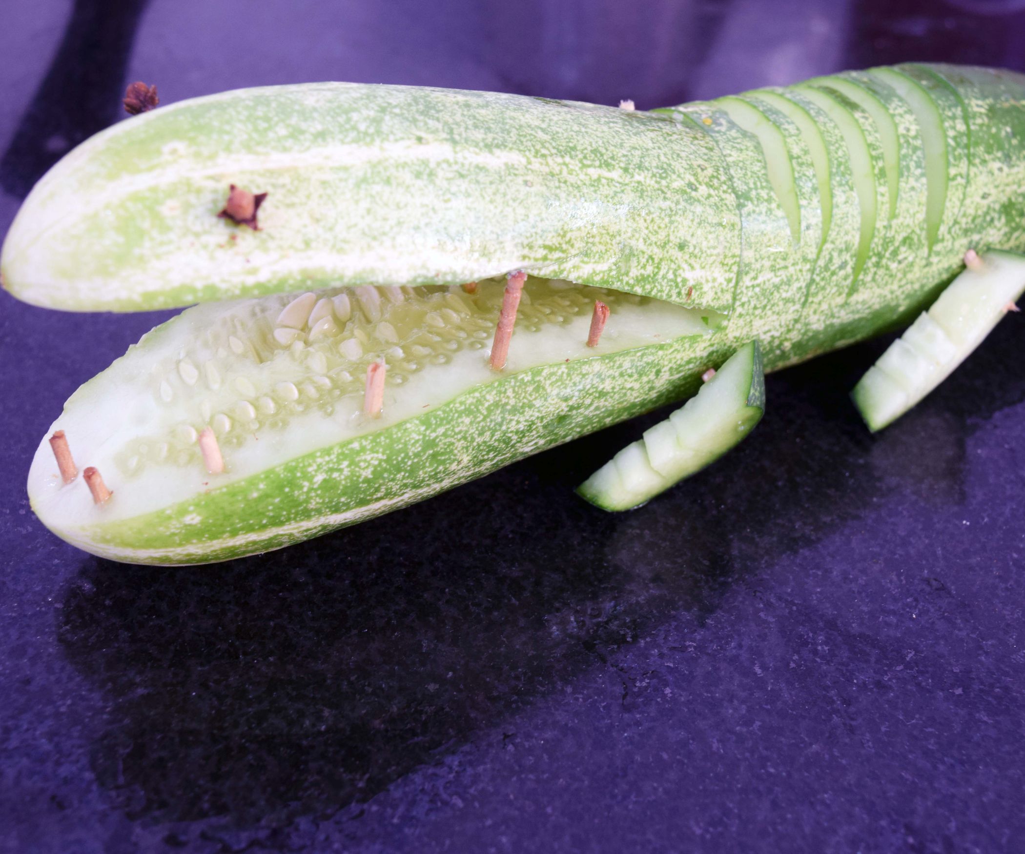 Cucumber Crocodile : 5 Steps - Instructables
