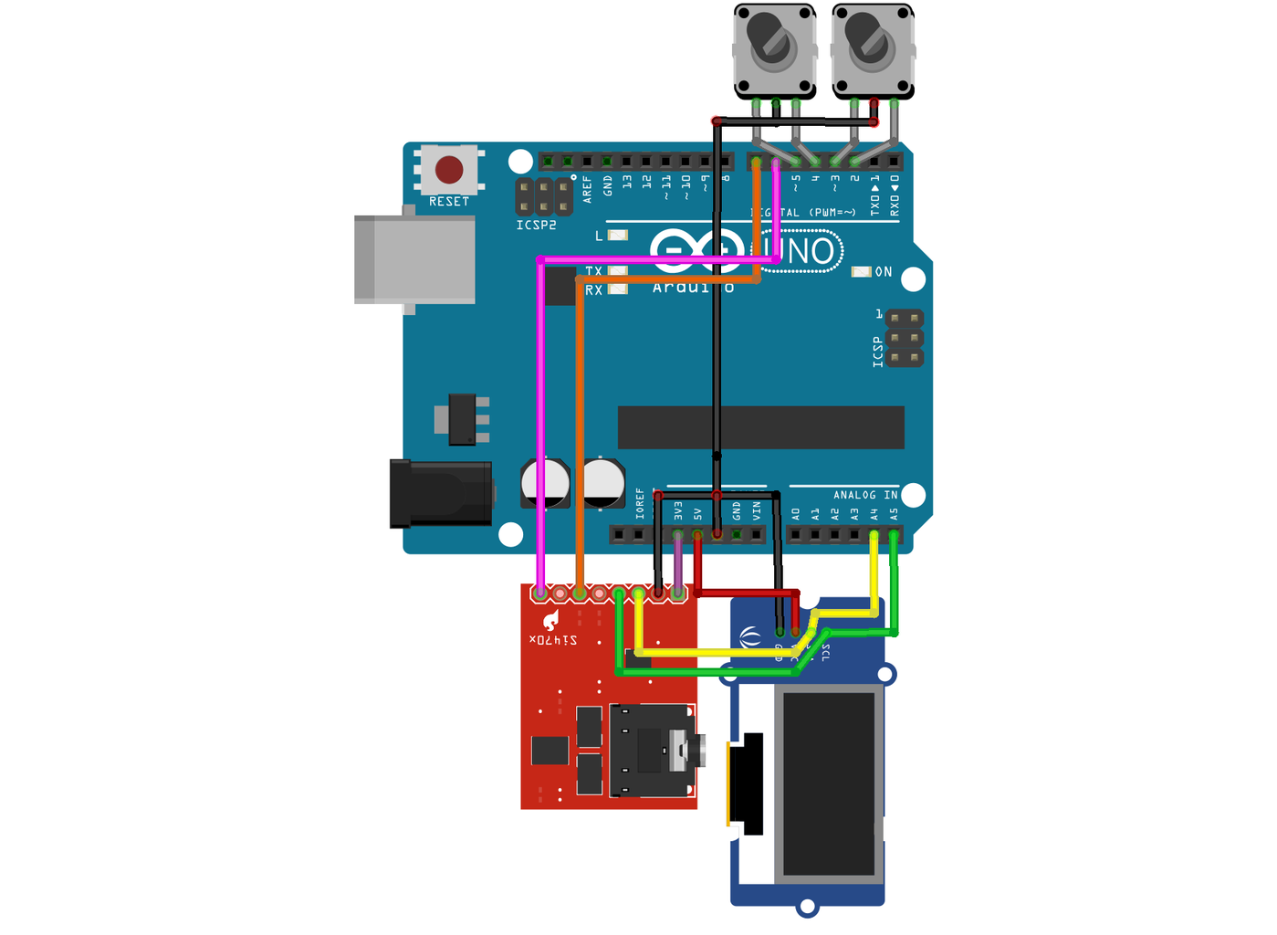 Si4703 Fm Radio Arduino Uno Schield 6 Steps With Pictures Instructables