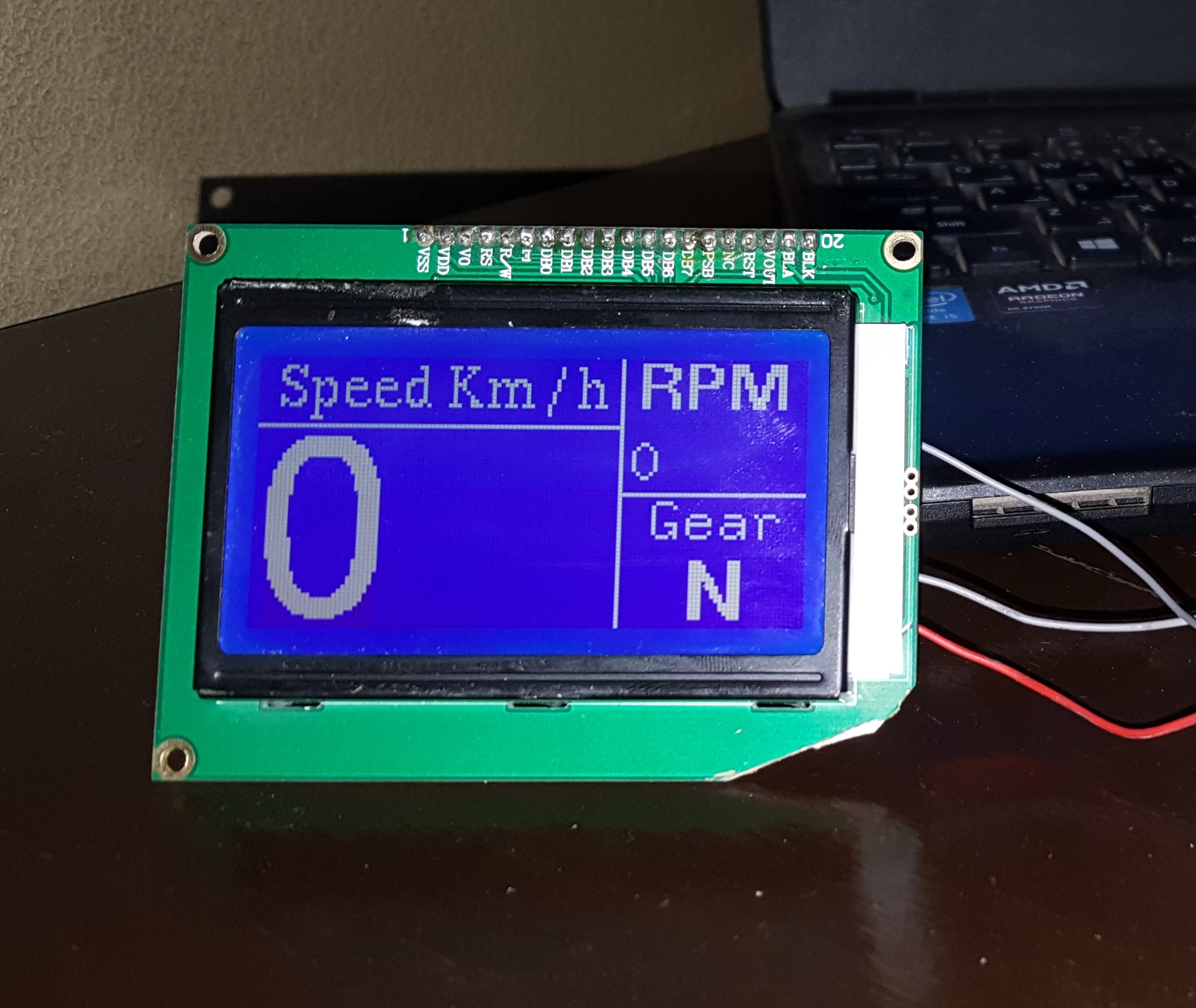 Arduino Bike Speedometer With 128 X 64 Graphics LCD : 5 Steps (with ...