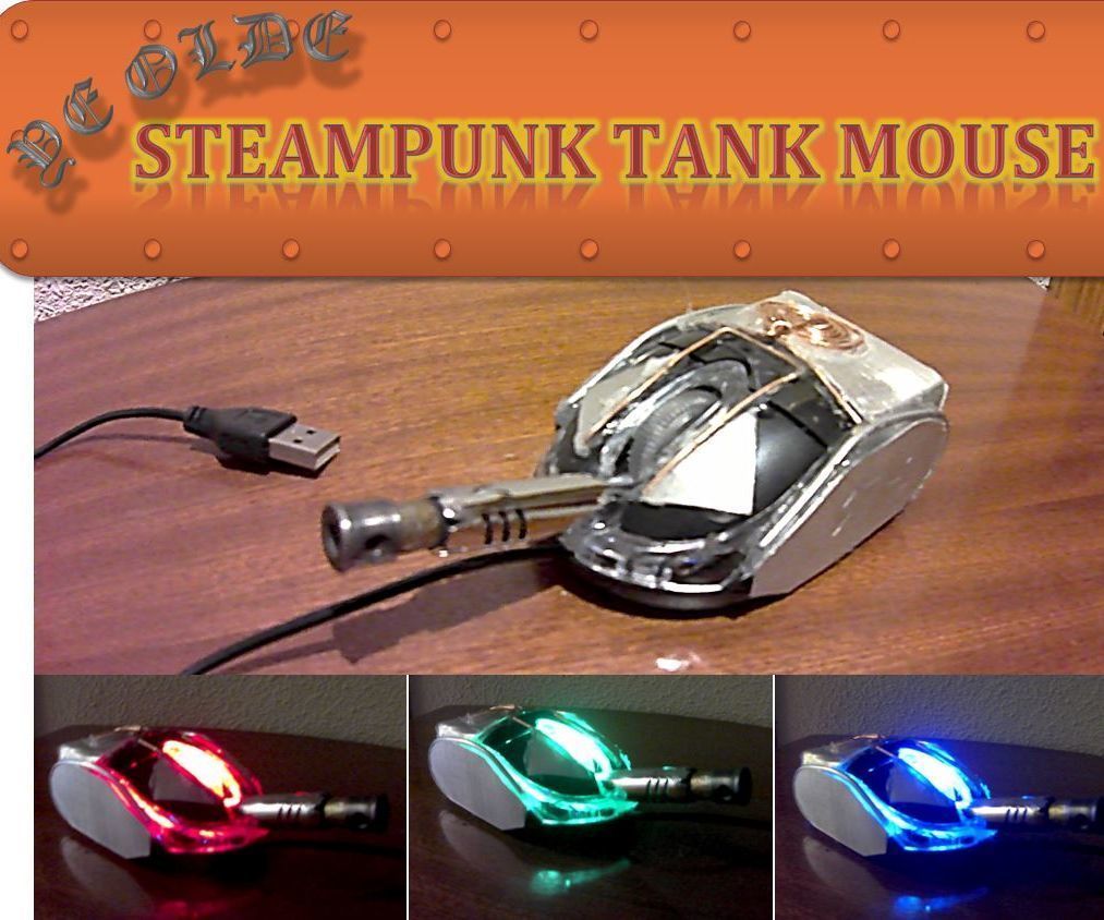 Steampunk Tank Mouse - Recycled & Pocket-Sized : 6 Steps - Instructables