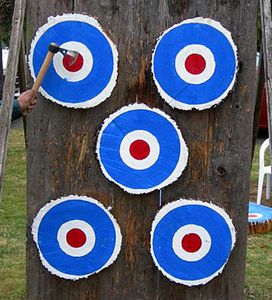 Portable AKTA Style Target for Knife and Tomahawk Throwing (with ...