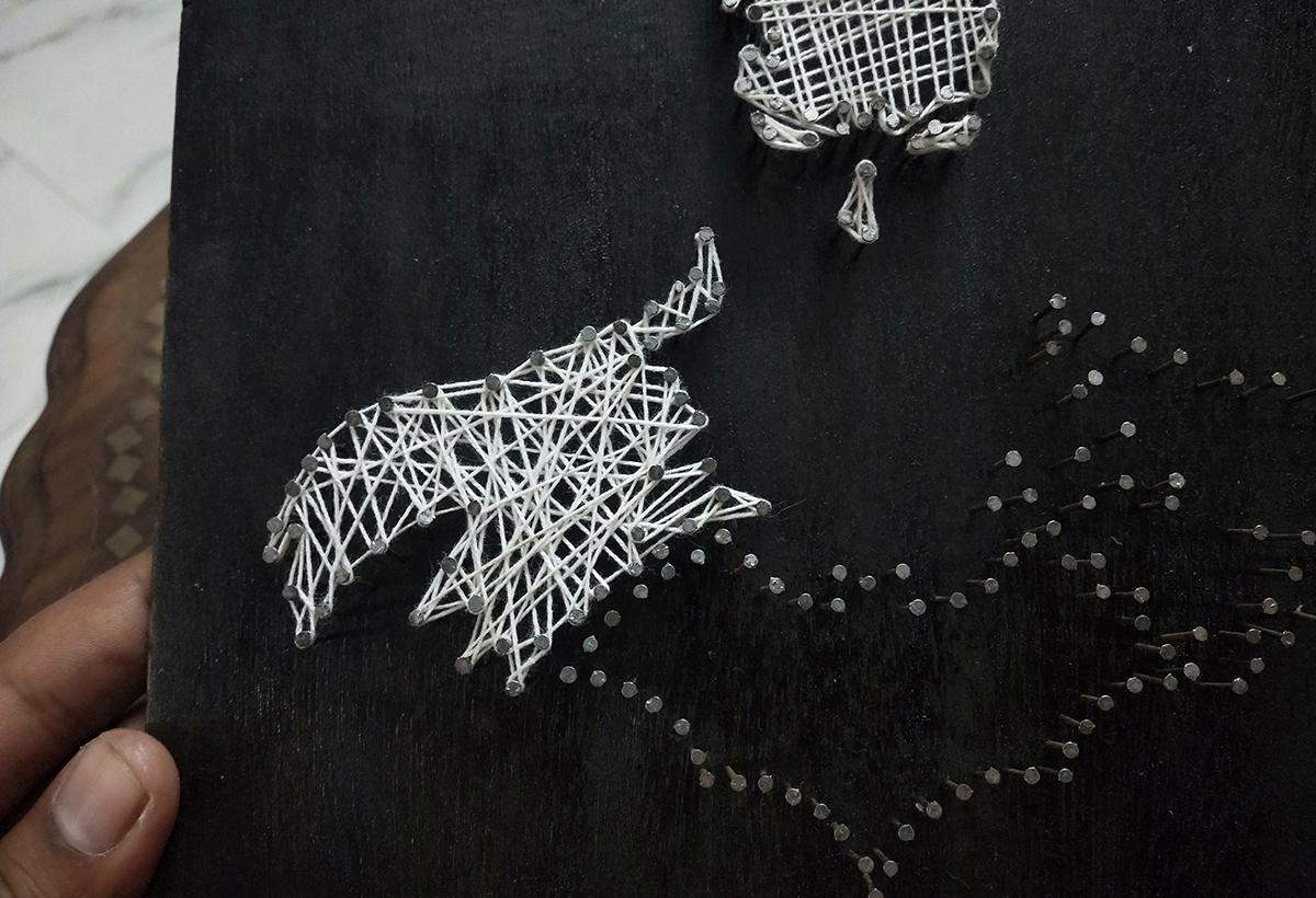 BATMAN | String Art : 6 Steps (with Pictures) - Instructables