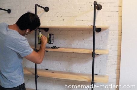HomeMade Modern DIY Pipe Shelves : 9 Steps (with Pictures) - Instructables