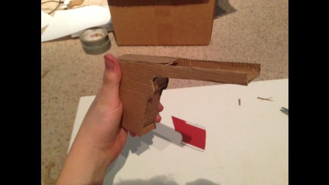 Make a Cardboard Glock With Working Parts : 9 Steps - Instructables