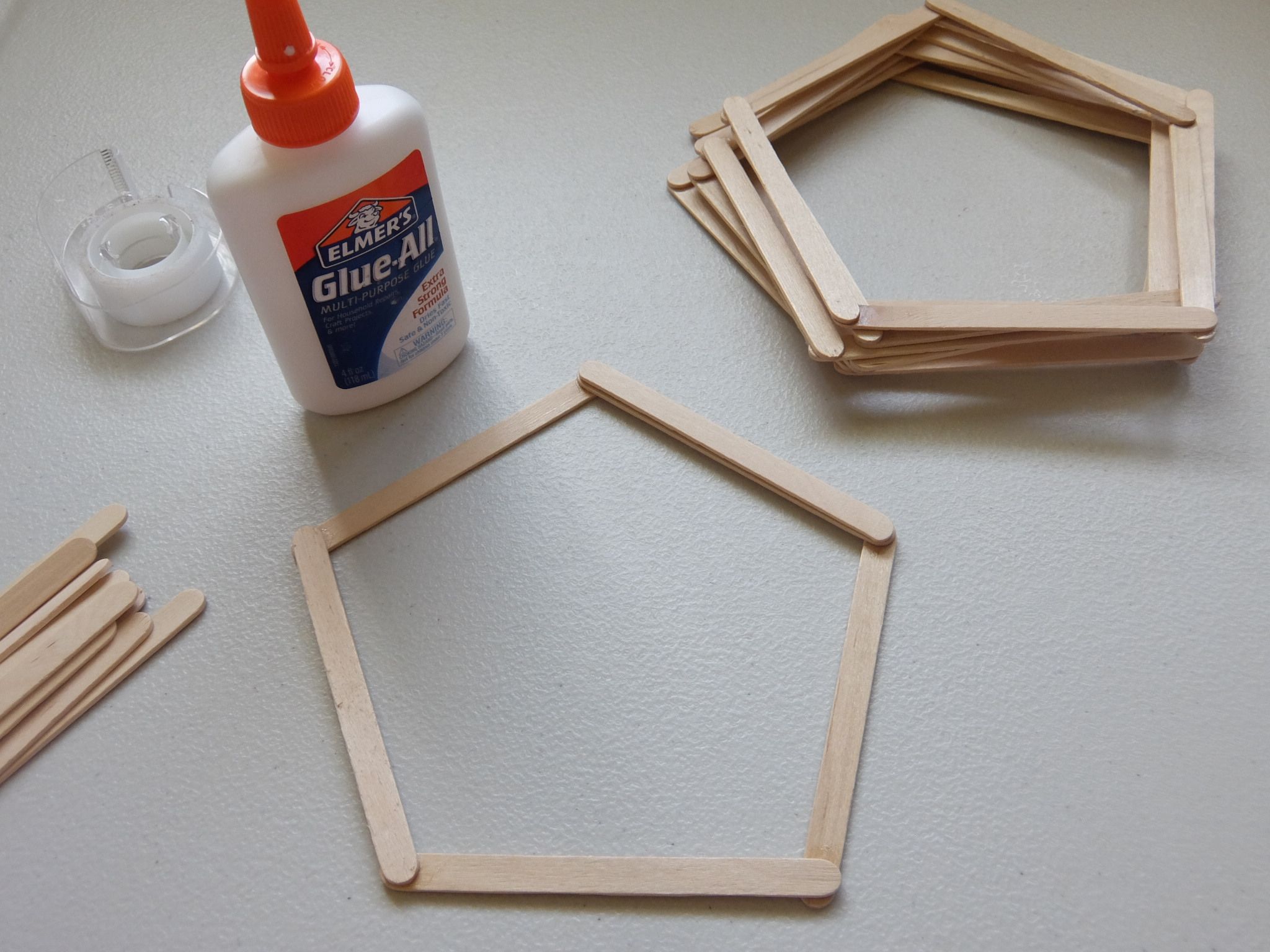5 Platonic Solids Popsicle Sticks Models DIY : 6 Steps (with Pictures ...