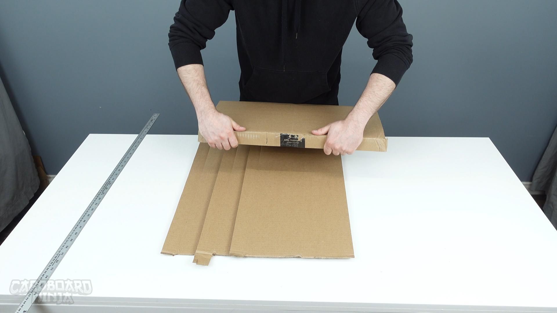Cardboard Storage Shelf From Single Box : 10 Steps (with Pictures ...