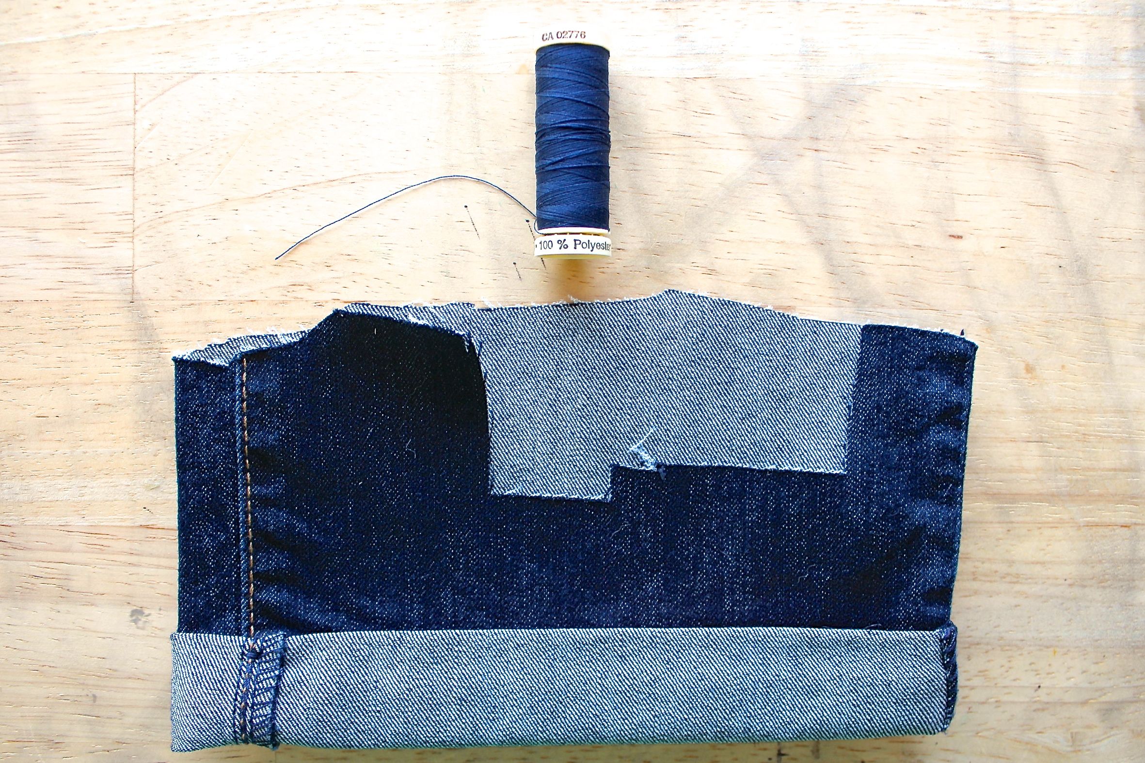 How to Patch Stretchy Jeans : 5 Steps (with Pictures) - Instructables
