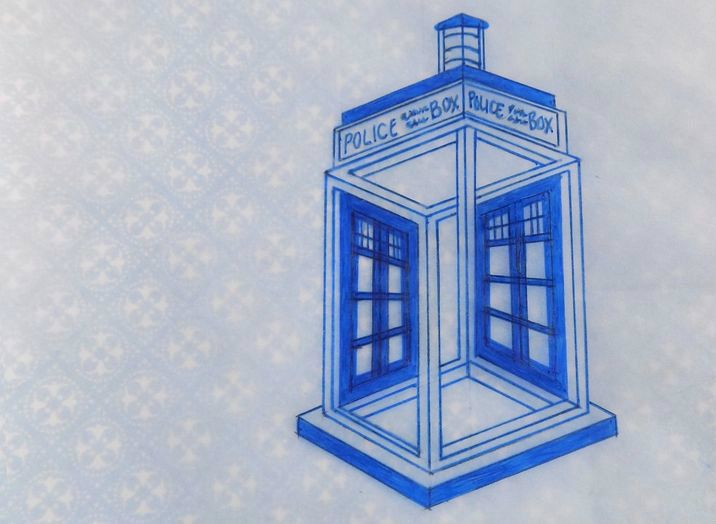 How To Draw The Tardis Easy