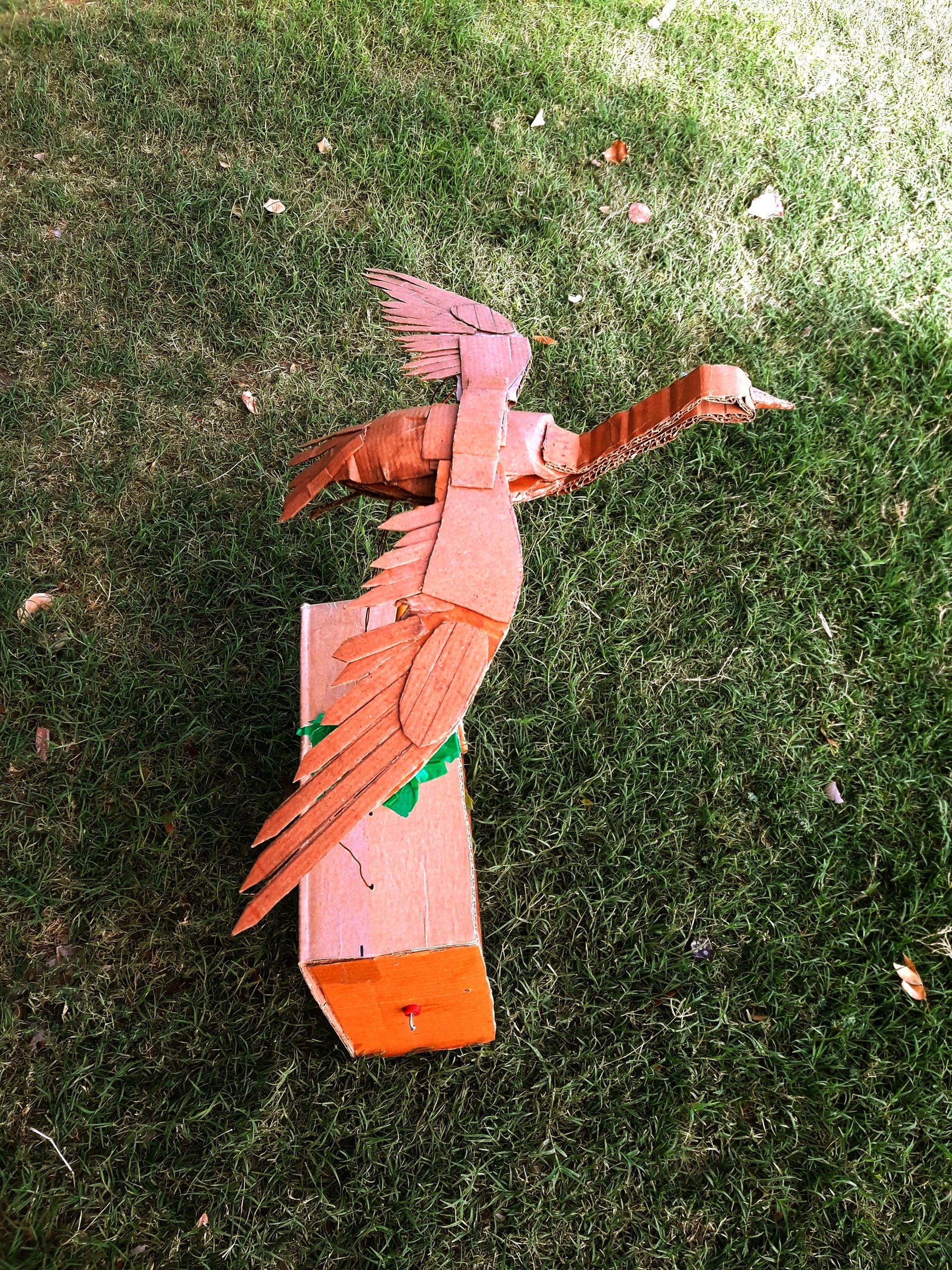 Mechanical Cardboard Bird : 9 Steps (with Pictures) - Instructables