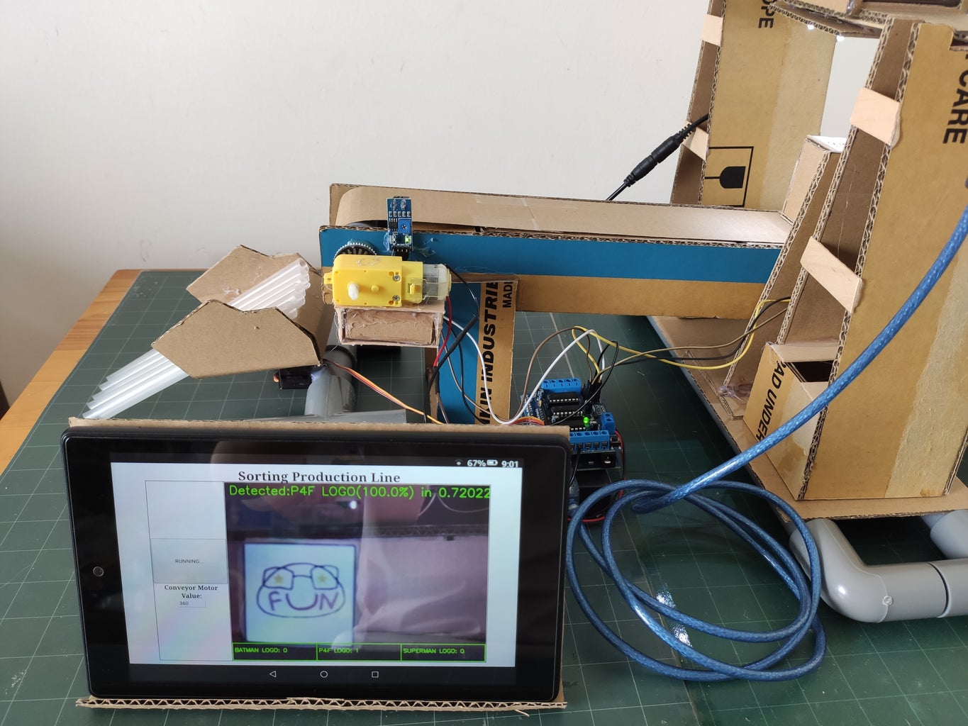 Simple Product Sorting System With Raspberry Pi And Arduino 5 Steps Instructables
