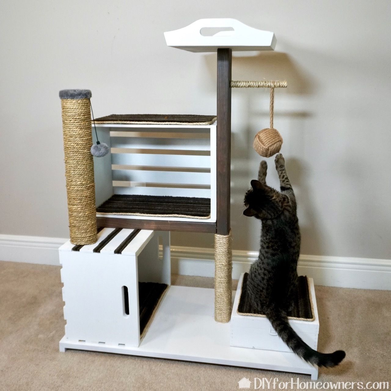 How to Build a Modern Cat Condo With Wood Crates : 4 Steps (with ...