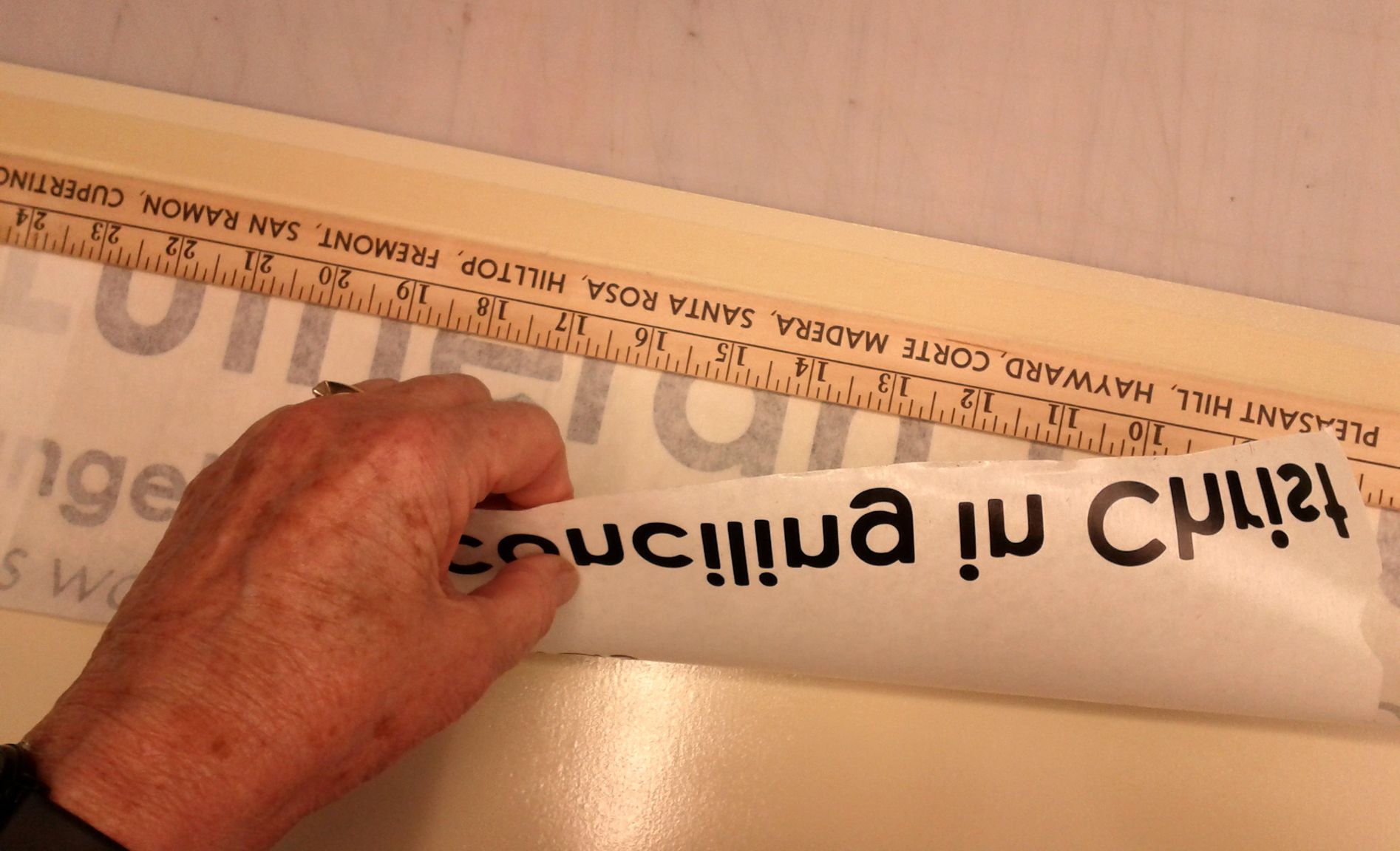 Positioning Vinyl Lettering: Getting It Straight - I Made It at the ...