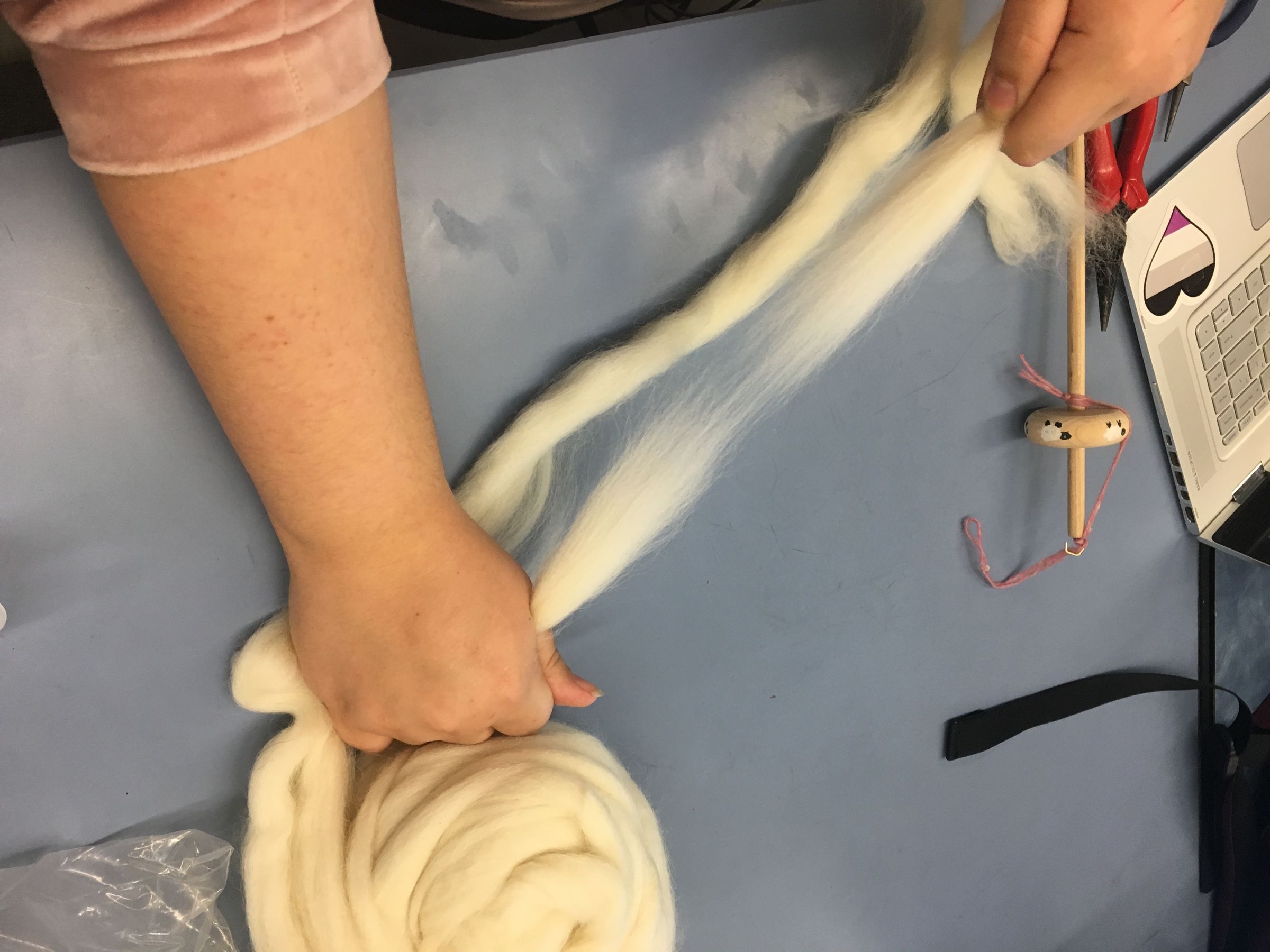 Learning How to Make Yarn With a DIY Drop Spindle! : 8 Steps (with ...