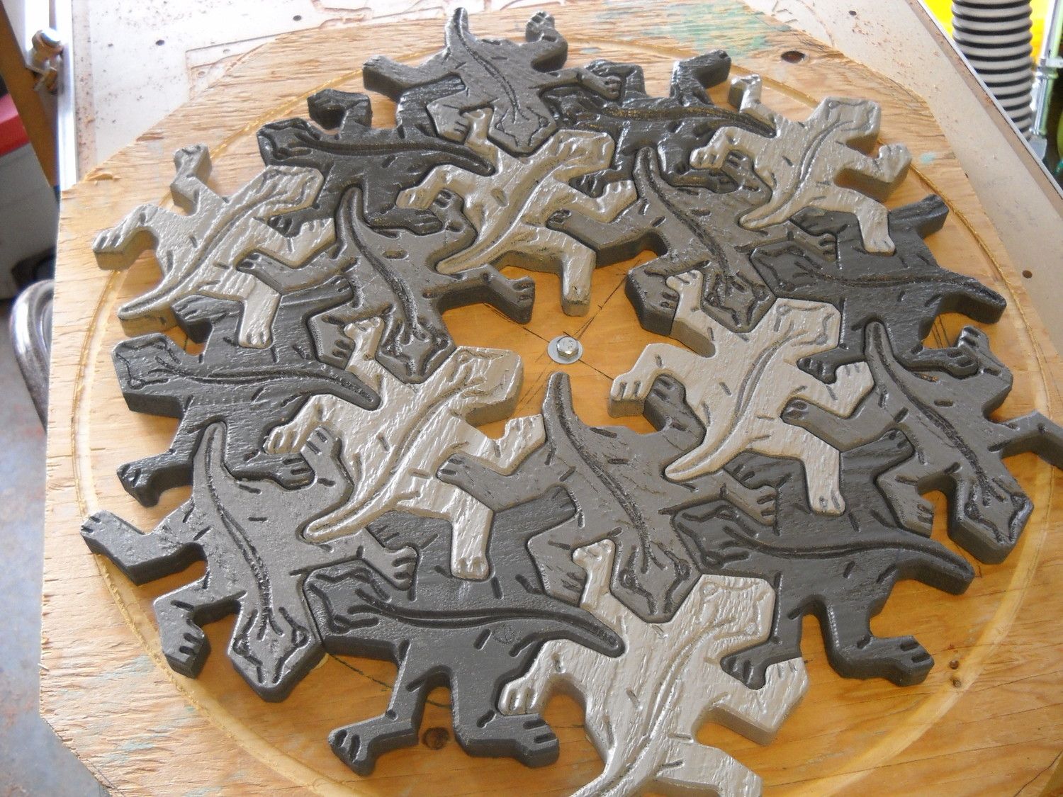 Make an MC Escher Reptiles Table : 11 Steps (with Pictures) - Instructables