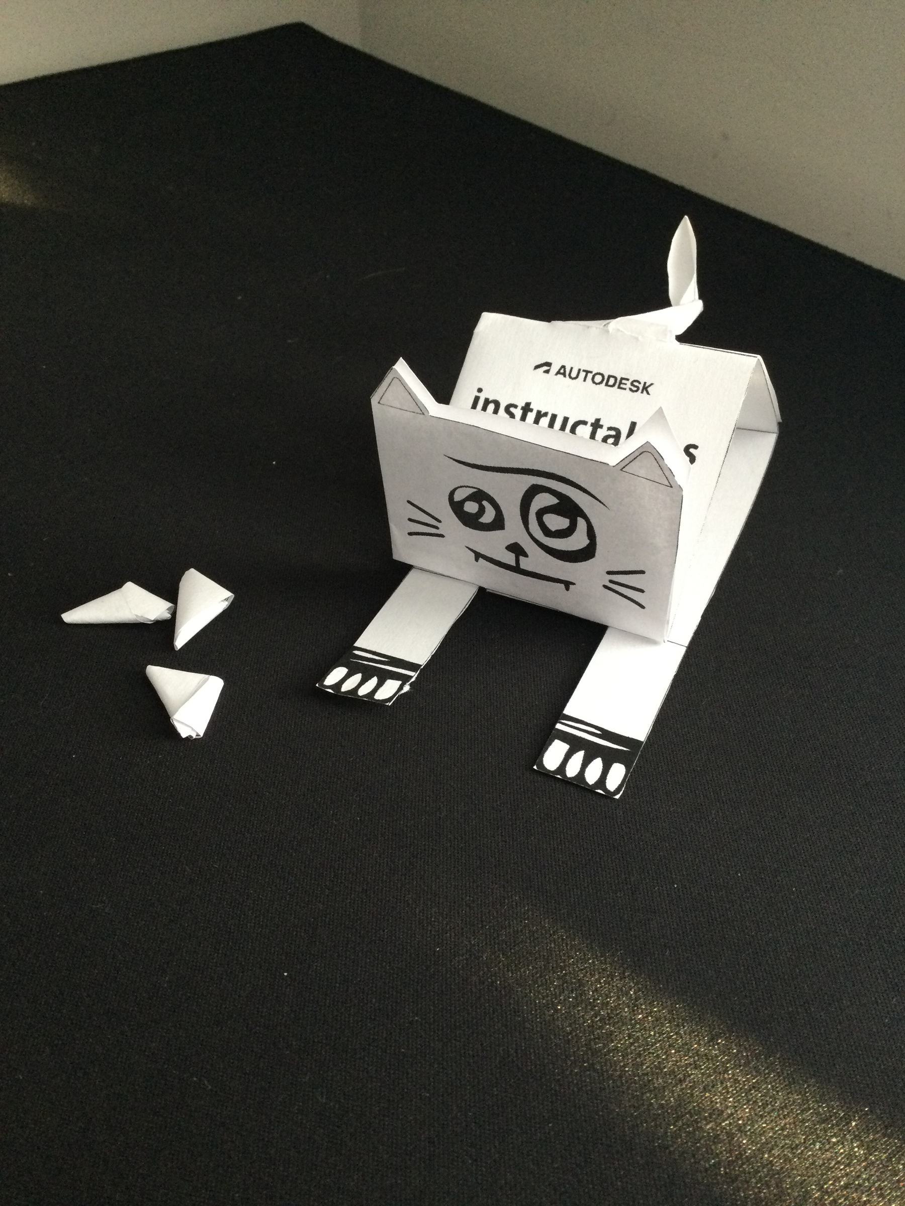 Free Halloween Black Cat-A-Pult Papercraft : 8 Steps (with Pictures ...