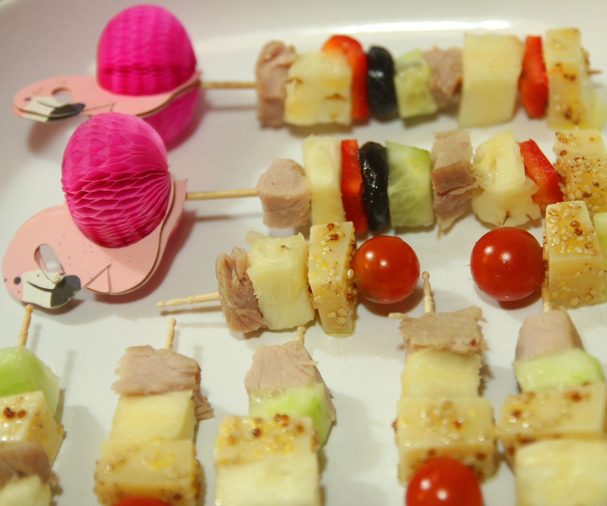 Classic 60's Cocktail Party - Cheese & Pineapple on Sticks & Flower ...