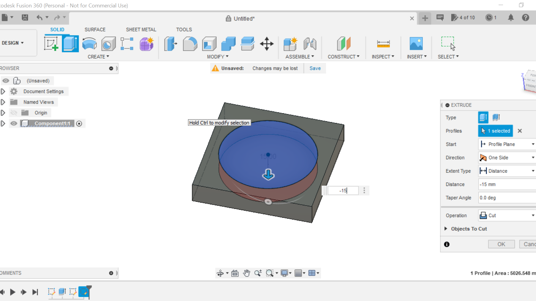 Heart in a Piece of Solid Oak Flooring Off-cut With Fusion 360 : 8 ...