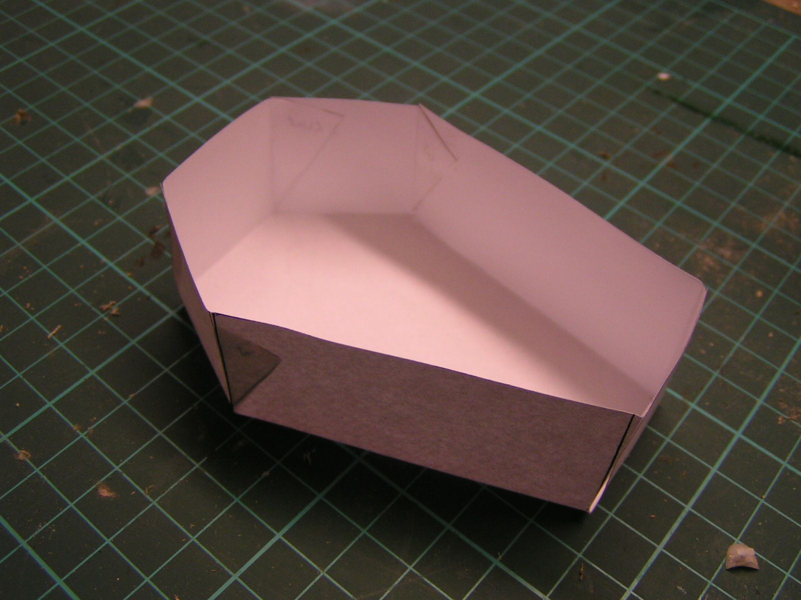 Small Papercraft Coffin and Headstone Desk Ornament. : 4 Steps ...