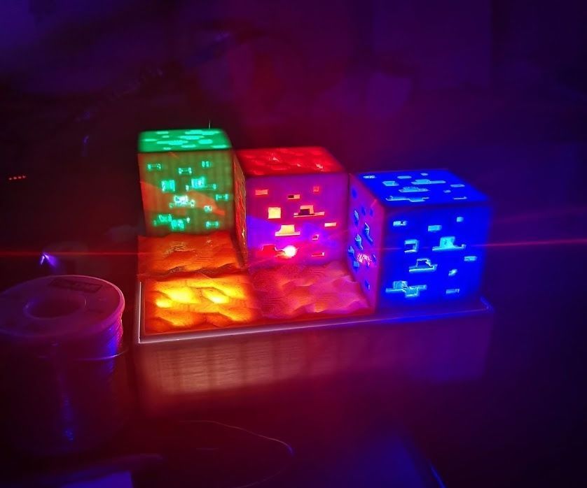 Minecraft Inspired Brick Night Light : 5 Steps (with Pictures ...