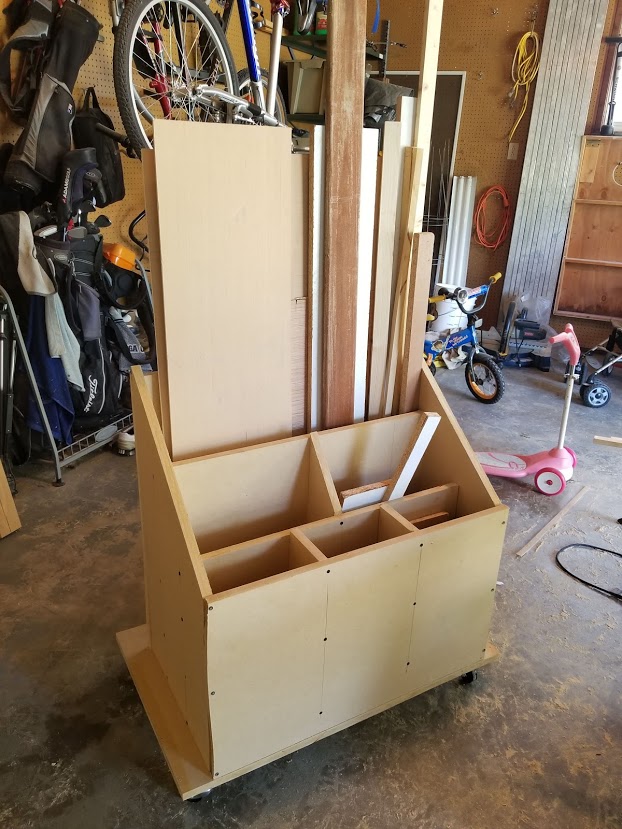 Scrap Cart From a Single Plywood Sheet (w/ Plans!) : 10 Steps (with ...