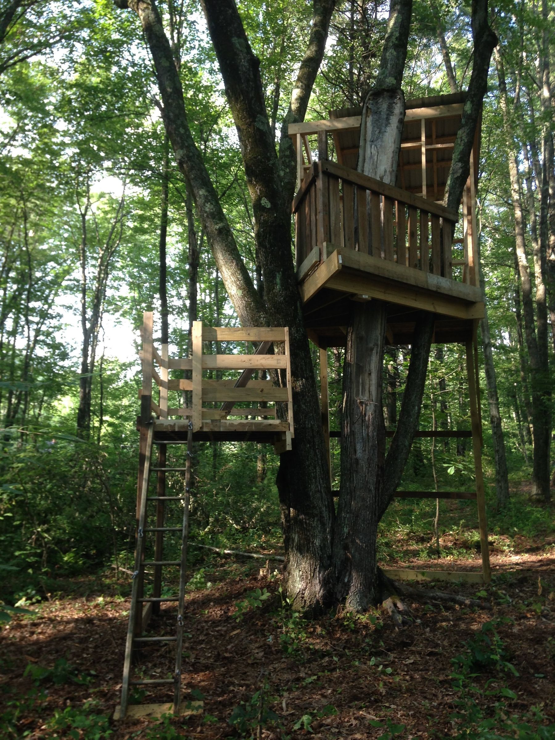 Multi Level Tree House From Recycled Materials : 10 Steps (with ...